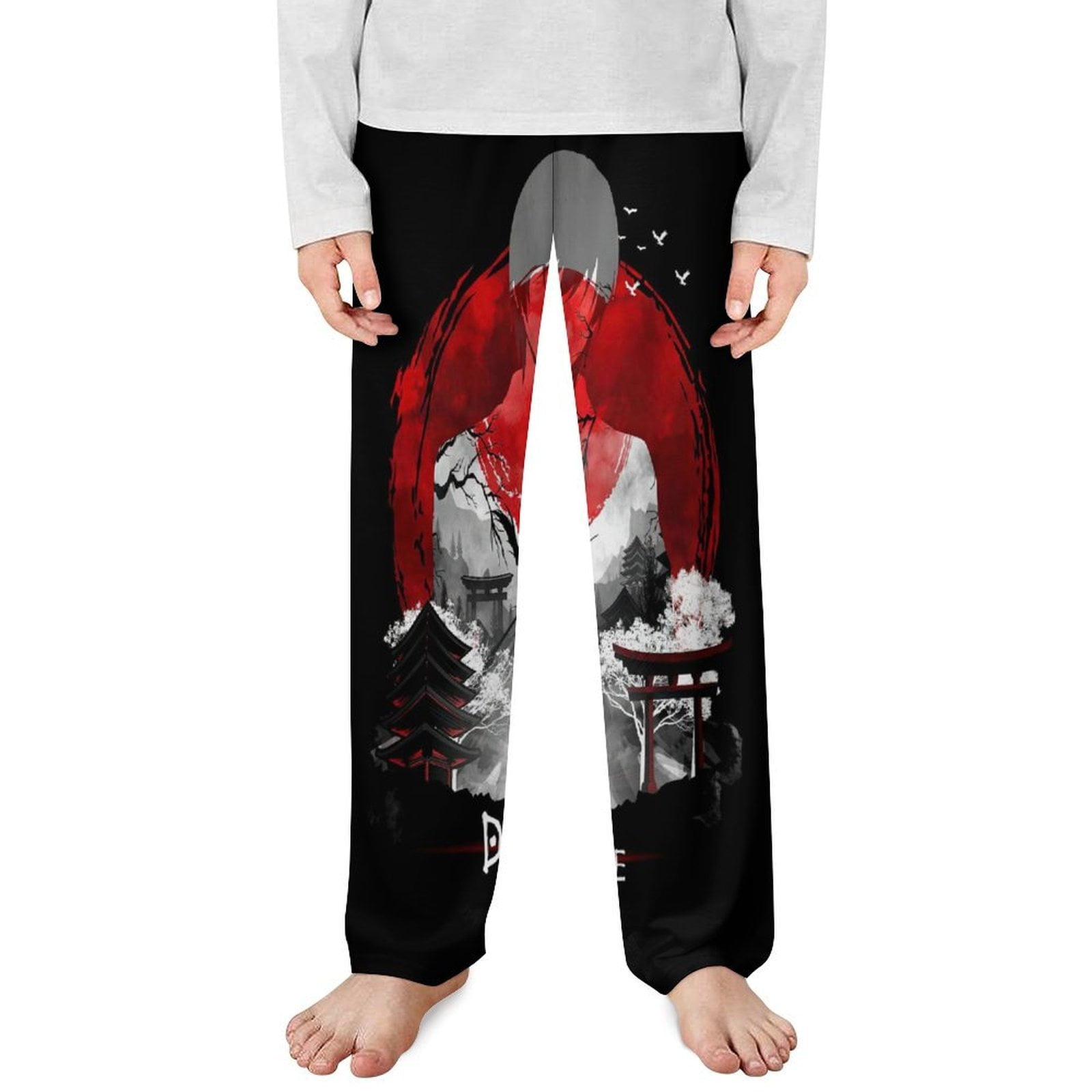 Death N0-te Pajama Pants Cartoon Casual Lounge PJ Bottoms with Pockets ...