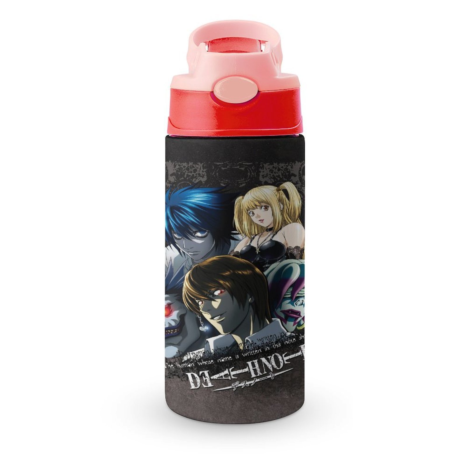 Death N0-te Water Bottle with Straw Lid Vacuum Insulated Stainless ...