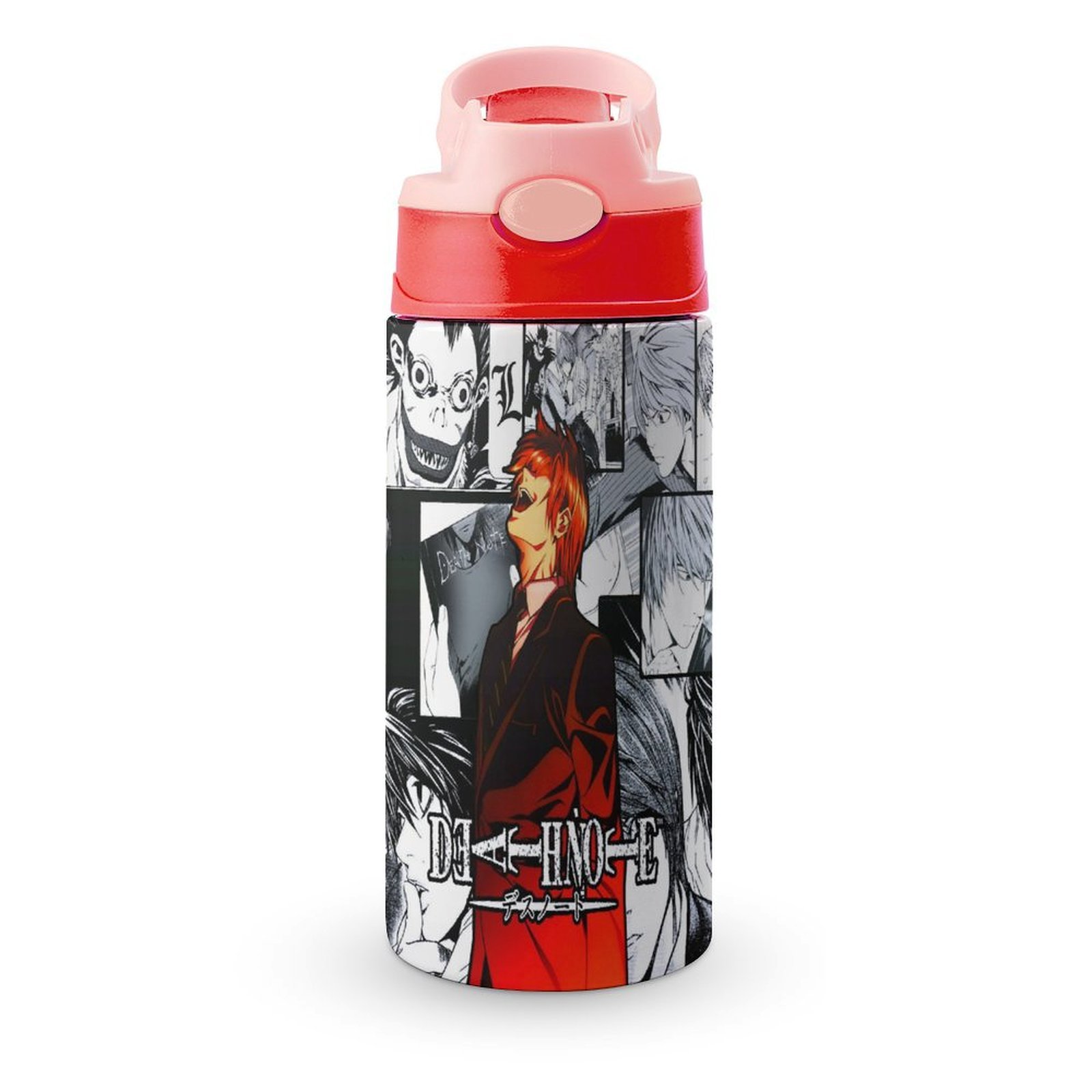 Death N0-te Water Bottle with Straw Lid Vacuum Insulated Stainless ...