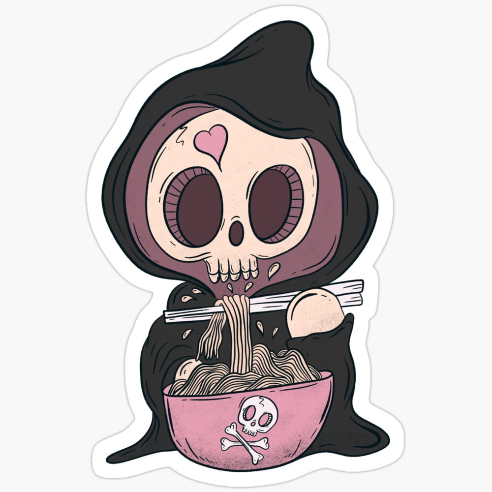 DOPASTICKER Death Noodles - Phone Stickers, Waterproof Decals Water ...