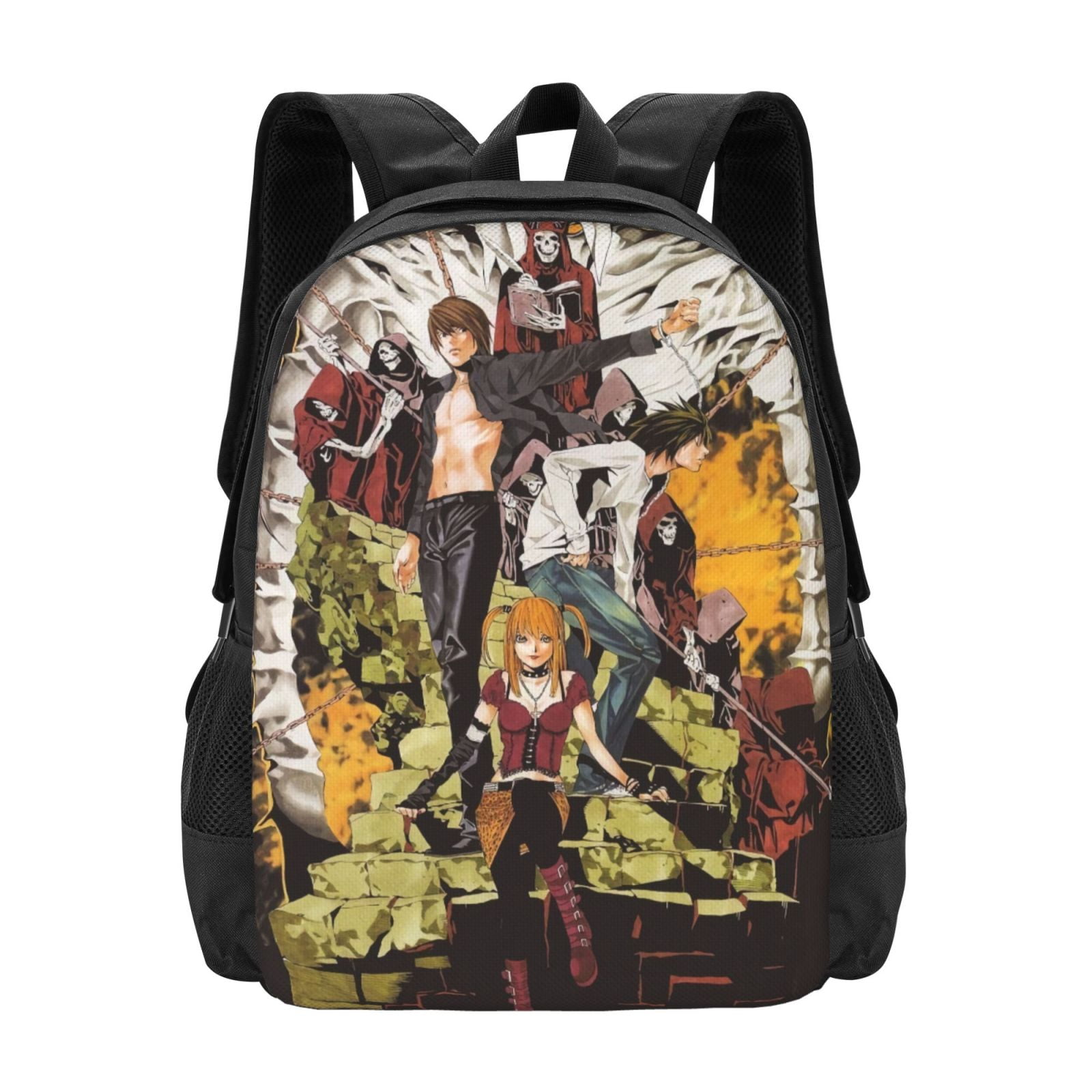 Death Note 3D Printed Anime Backpack,Lightweight Casual Capacity Travel ...