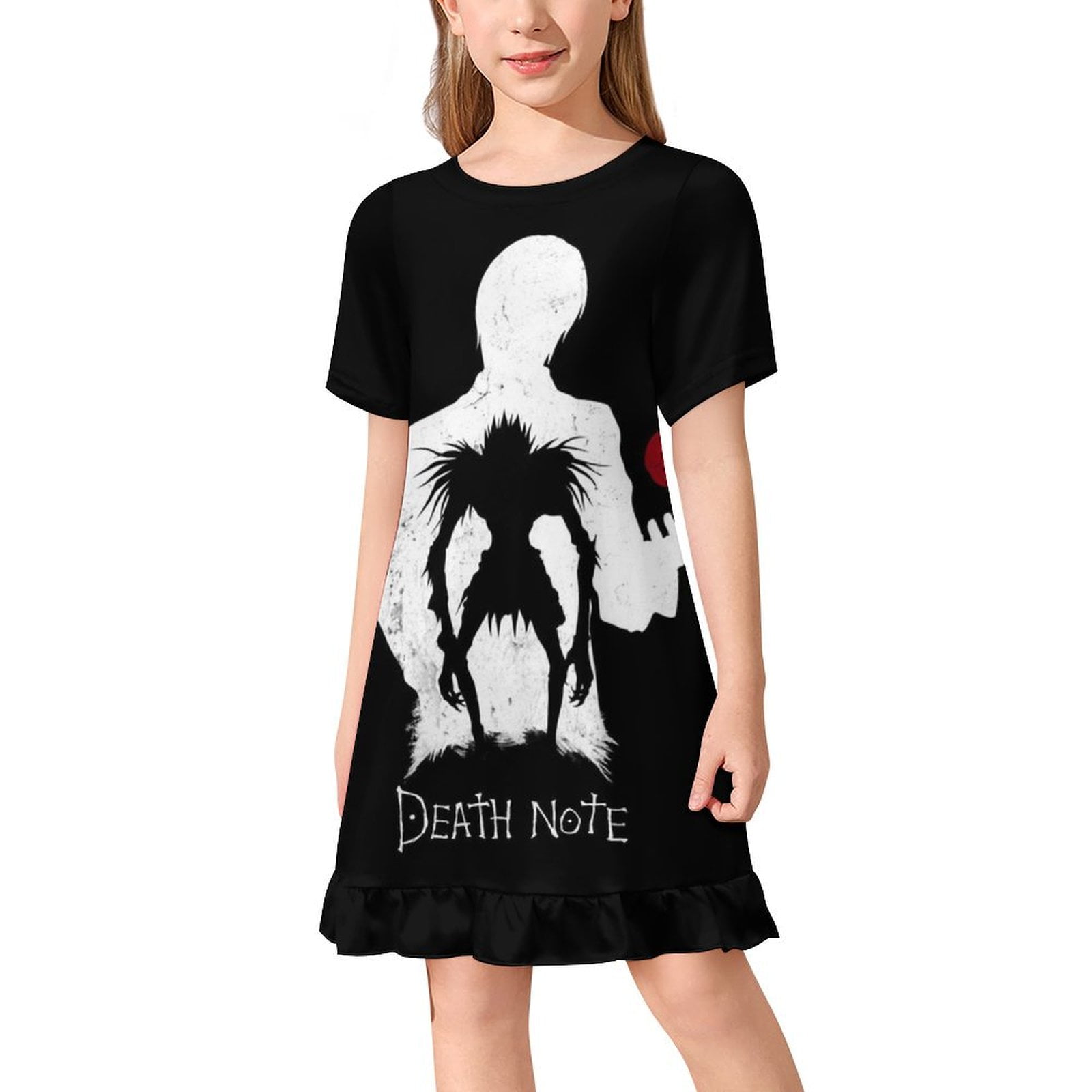 Death Note Anime Children's Short Sleeved Dress 3D Printed Classical ...
