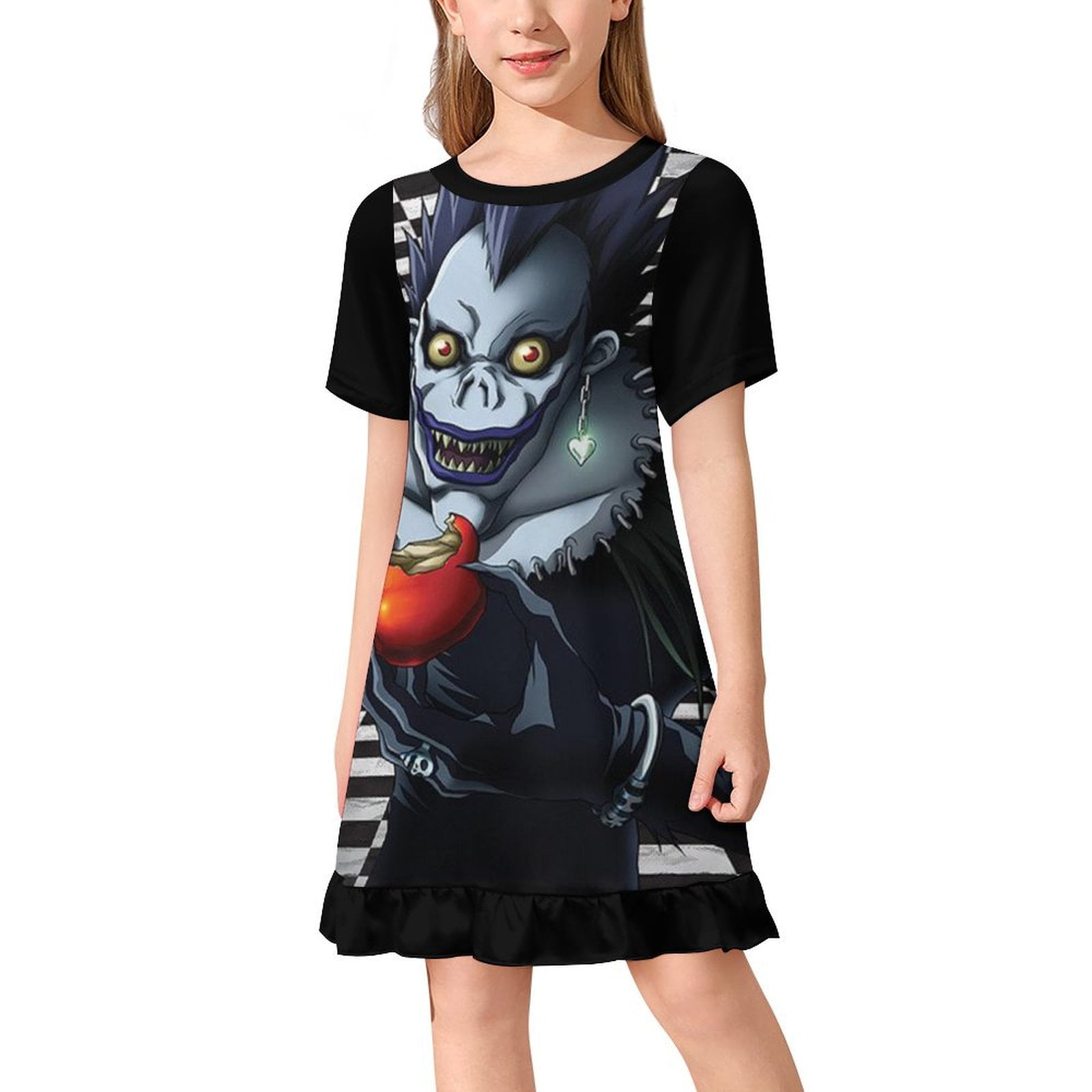Death Note Anime Shinigami Children's Short Sleeved Dress 3D Printed ...