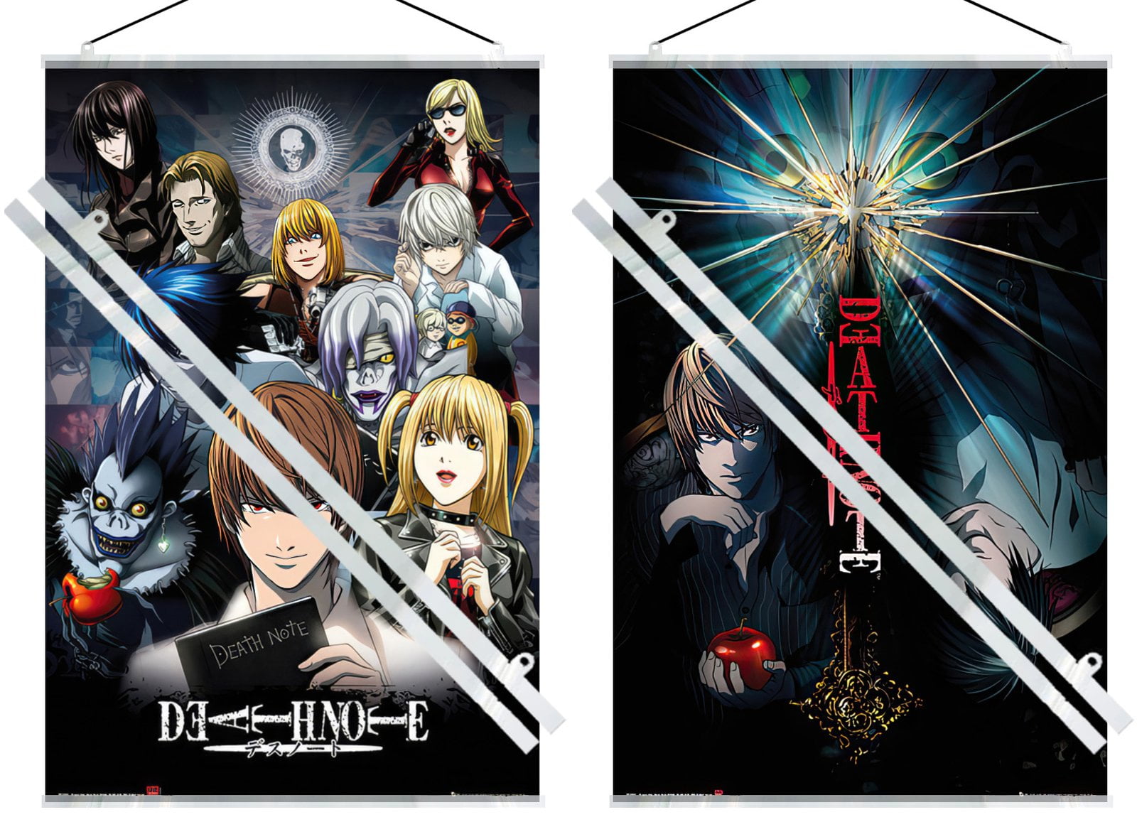 Death Note - Anime TV Show Poster Set (Character Montage & Light vs. L ...