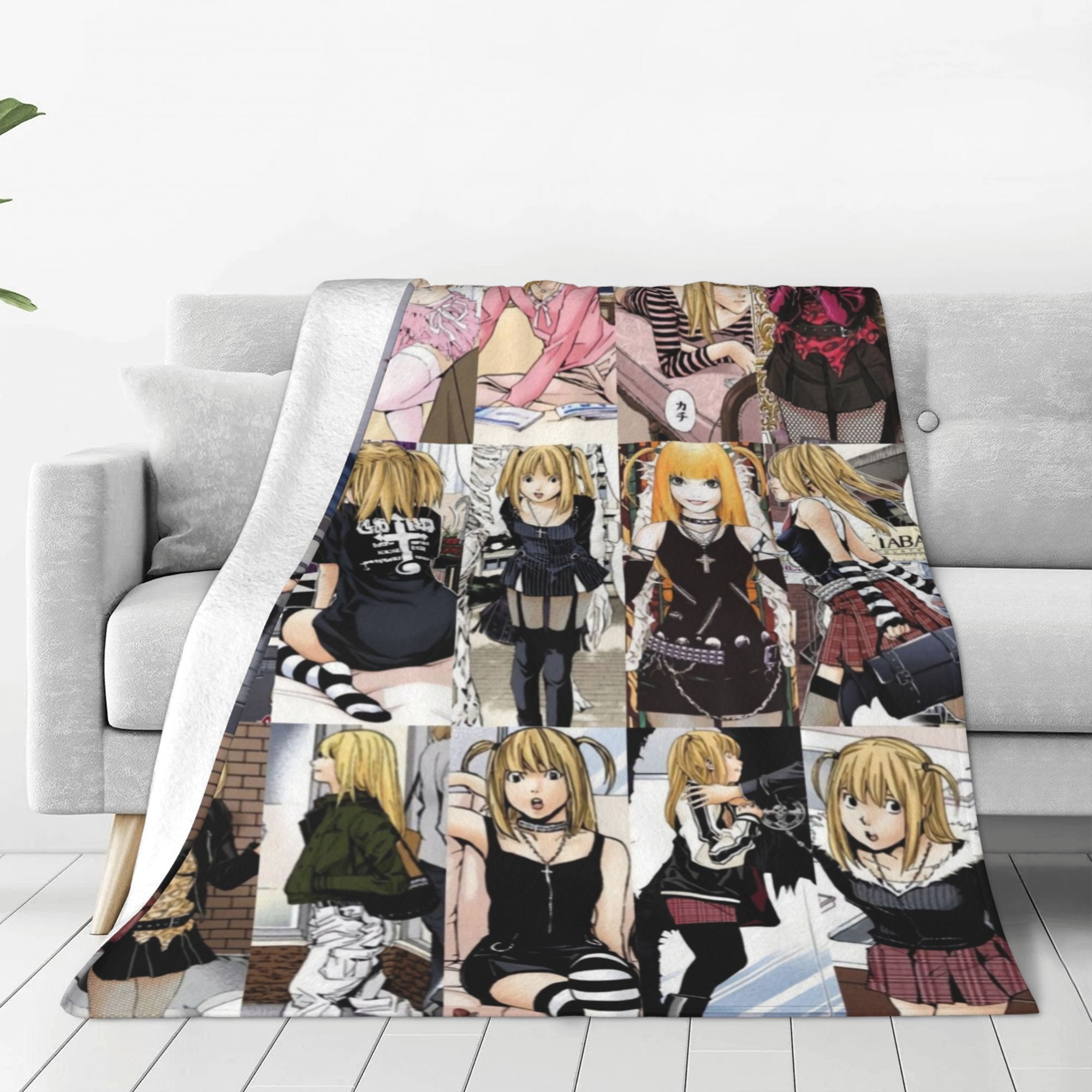 Death Note Anime Throw Blanket Soft Plush Travel Blankets For Bedrooms ...