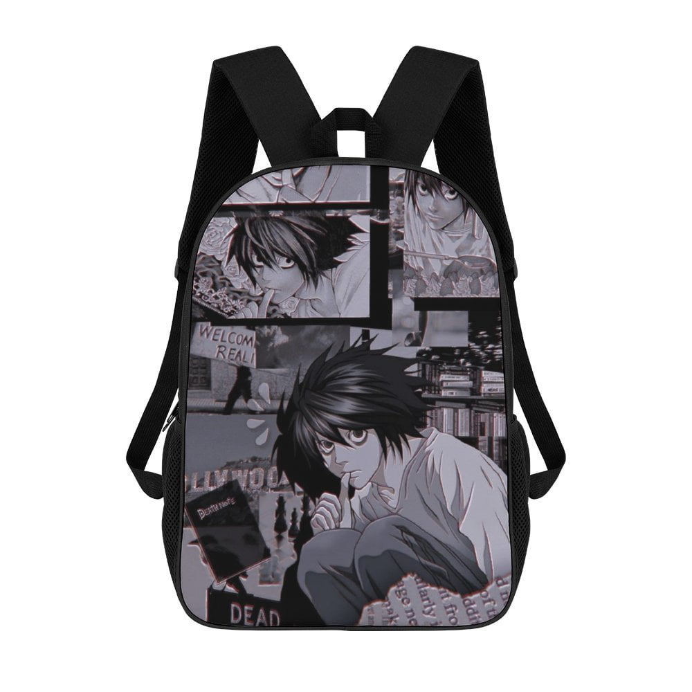 Death Note Backpack 17 Inch Shoulder Bag Sturdy Laptop Backpack Daypack ...