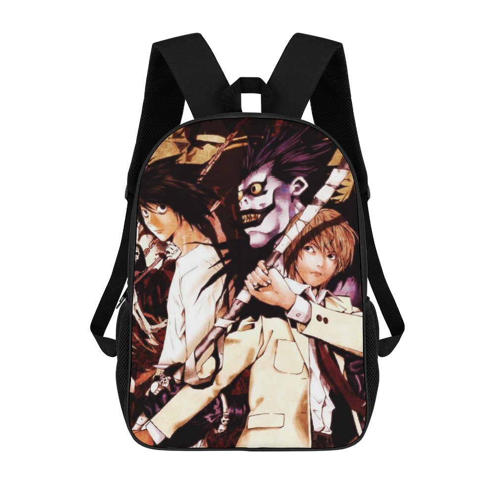 Death Note Backpack 17 Inch Shoulder Bag Sturdy Laptop Backpack Daypack ...