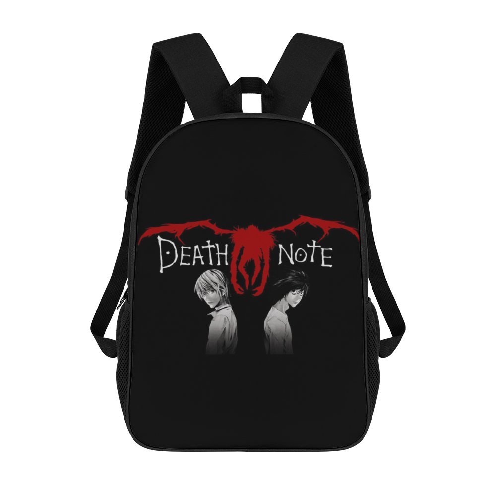 Death Note Backpack 17 Inch Shoulder Bag Sturdy Laptop Backpack Daypack ...