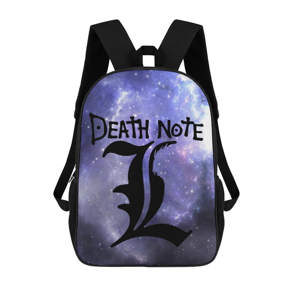 Death Note Backpack 17 Inch Shoulder Bag Sturdy Laptop Backpack Daypack ...