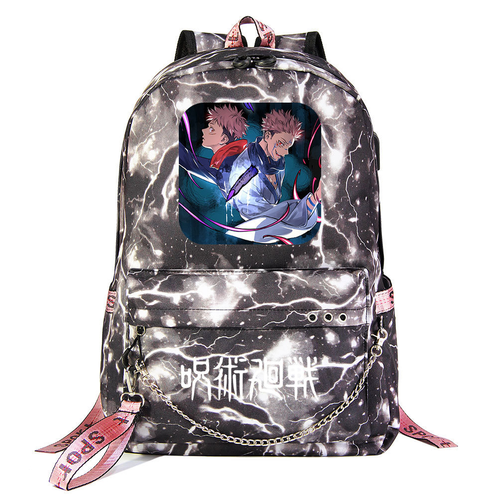 Death Note Backpack with USB Charging and Laptop Protection Suitable ...