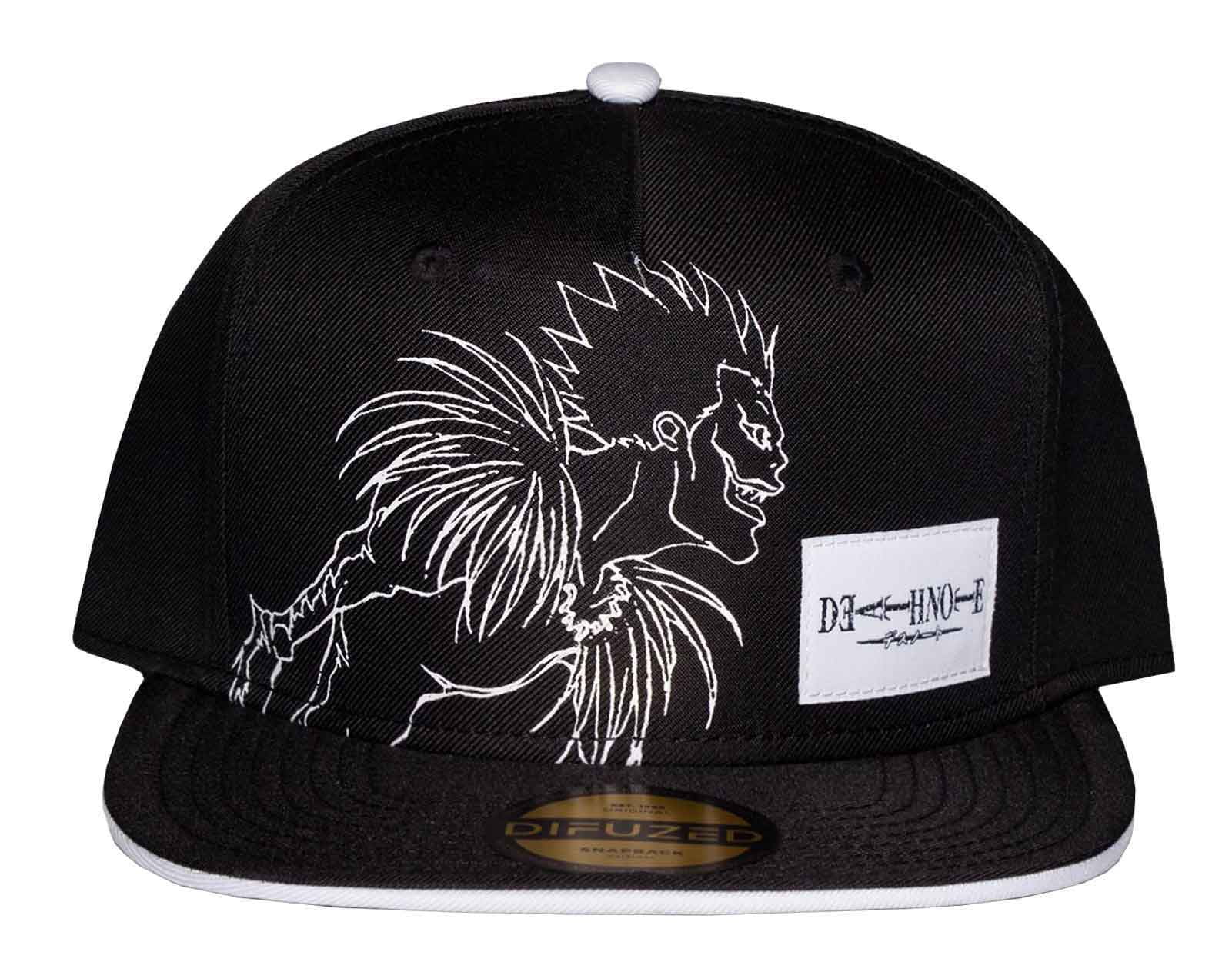 Death Note Baseball Cap fierce Ryuk logo new Official Black Snapback ...