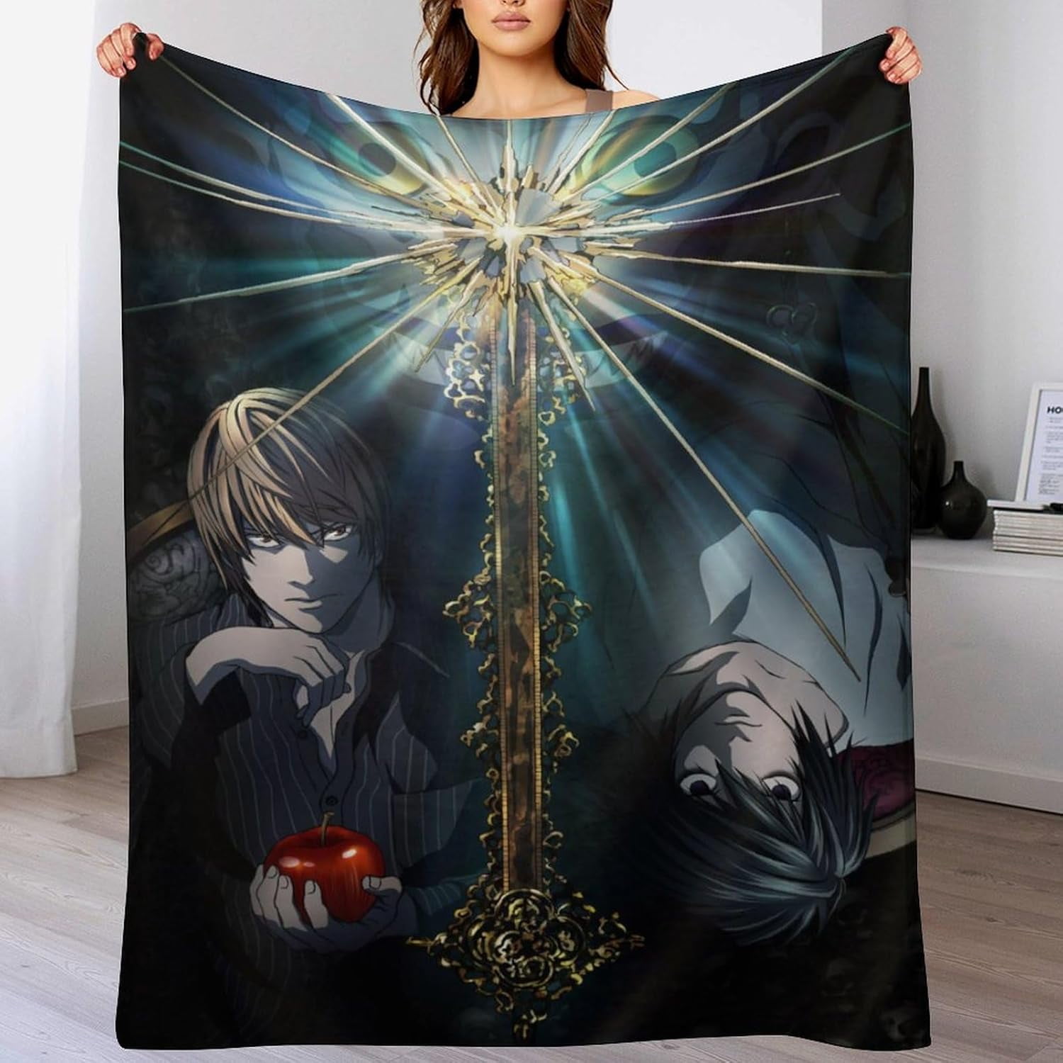 Death Note Blanket Soft Cozy Flannel Warm Throw Blanket Unique Gifts ...