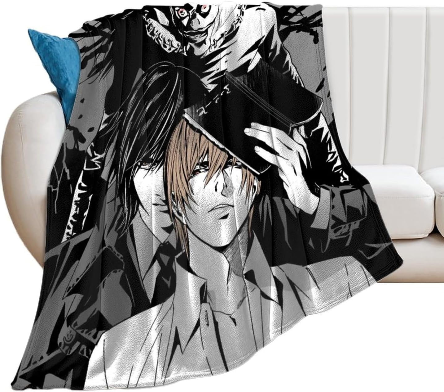 Death Note Blanket Soft Cozy Flannel Warm Throw Blanket Unique Gifts ...