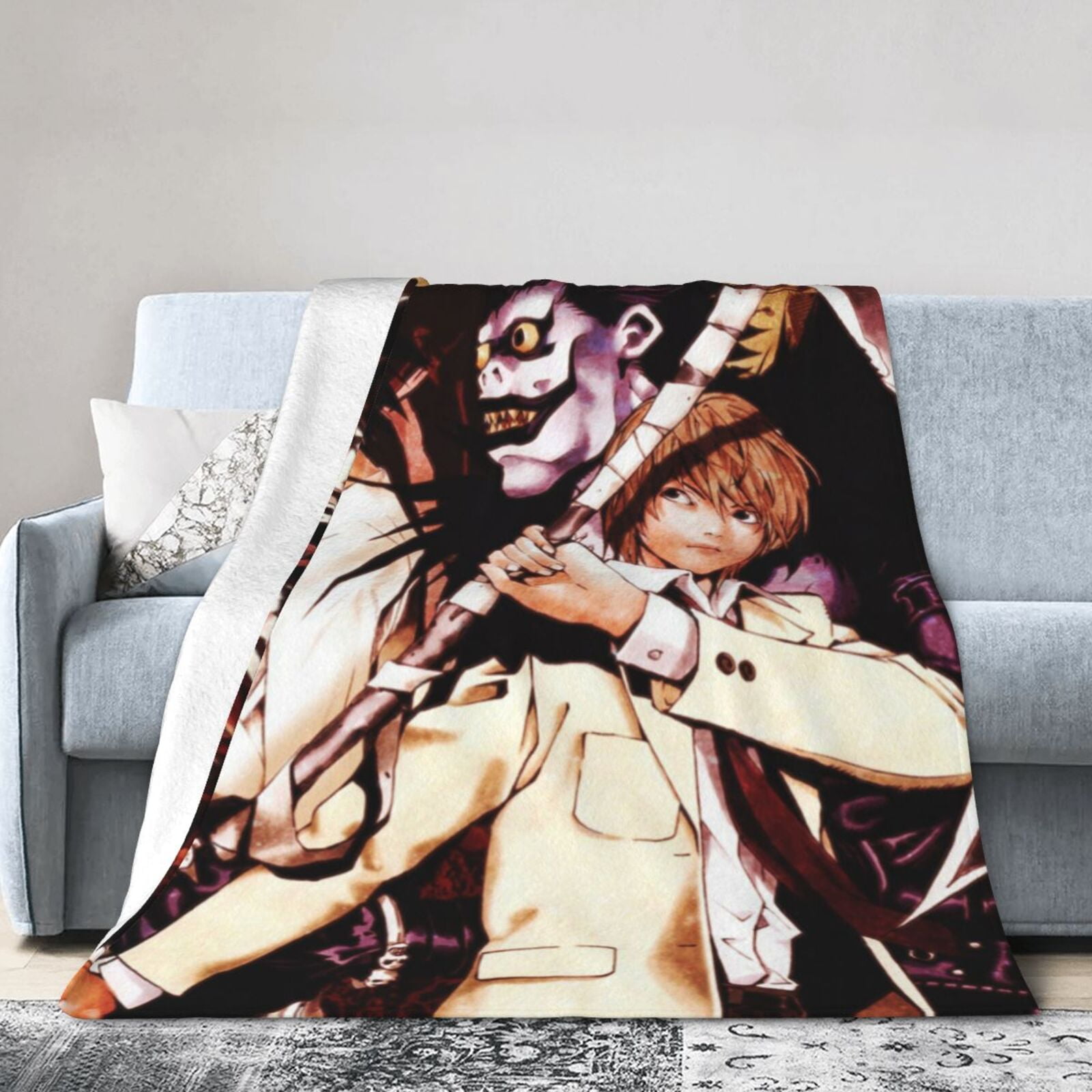 Death Note Blanket Soft Warm Flannel Air Conditioning Blanket Throw ...