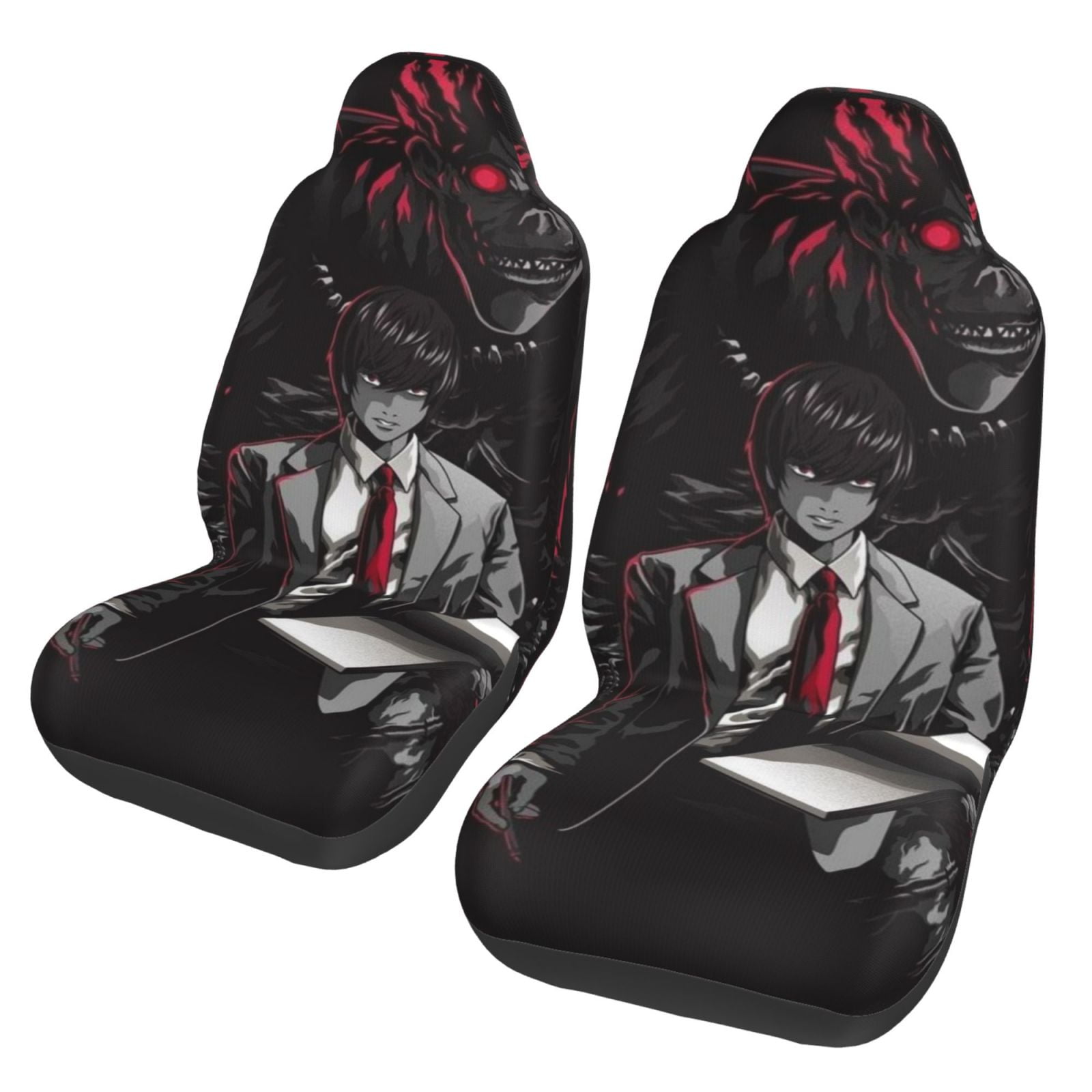 Death Note Car Seat Covers 2 Pcs Seat Protector Cover Universal Front ...