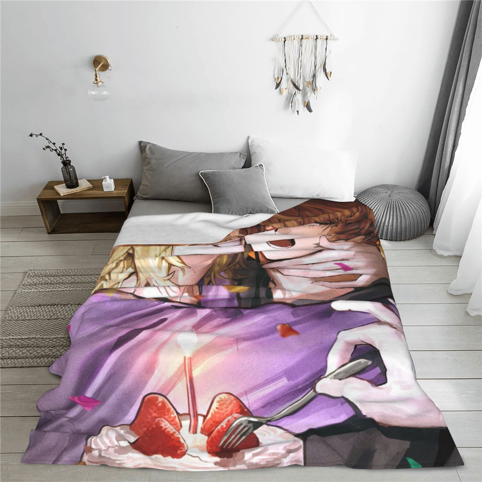 Death Note Cartoon Printing Throw Blanket, All Seasons Flannel Fleece ...