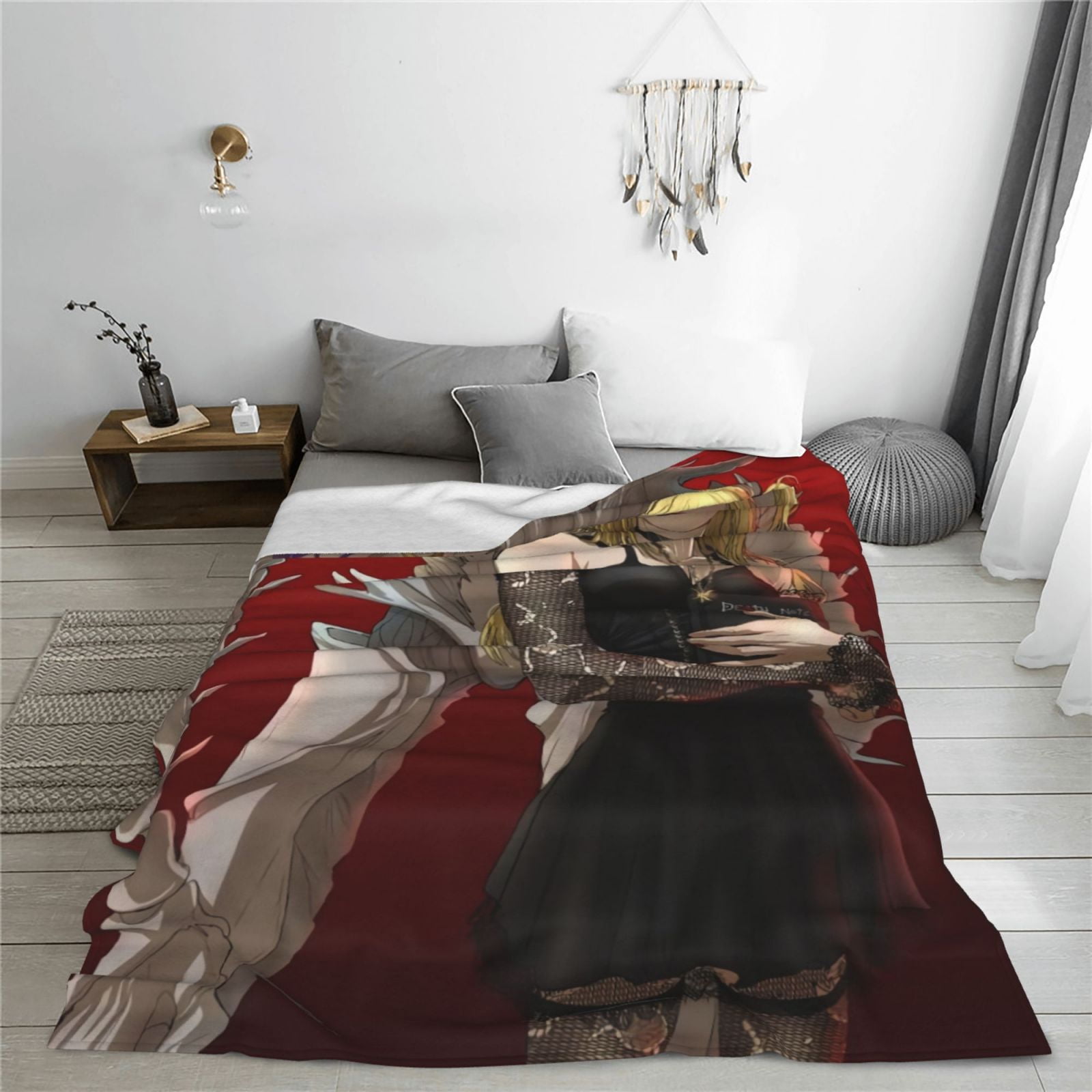 Death Note Cartoon Printing Throw Blanket, All Seasons Flannel Fleece ...