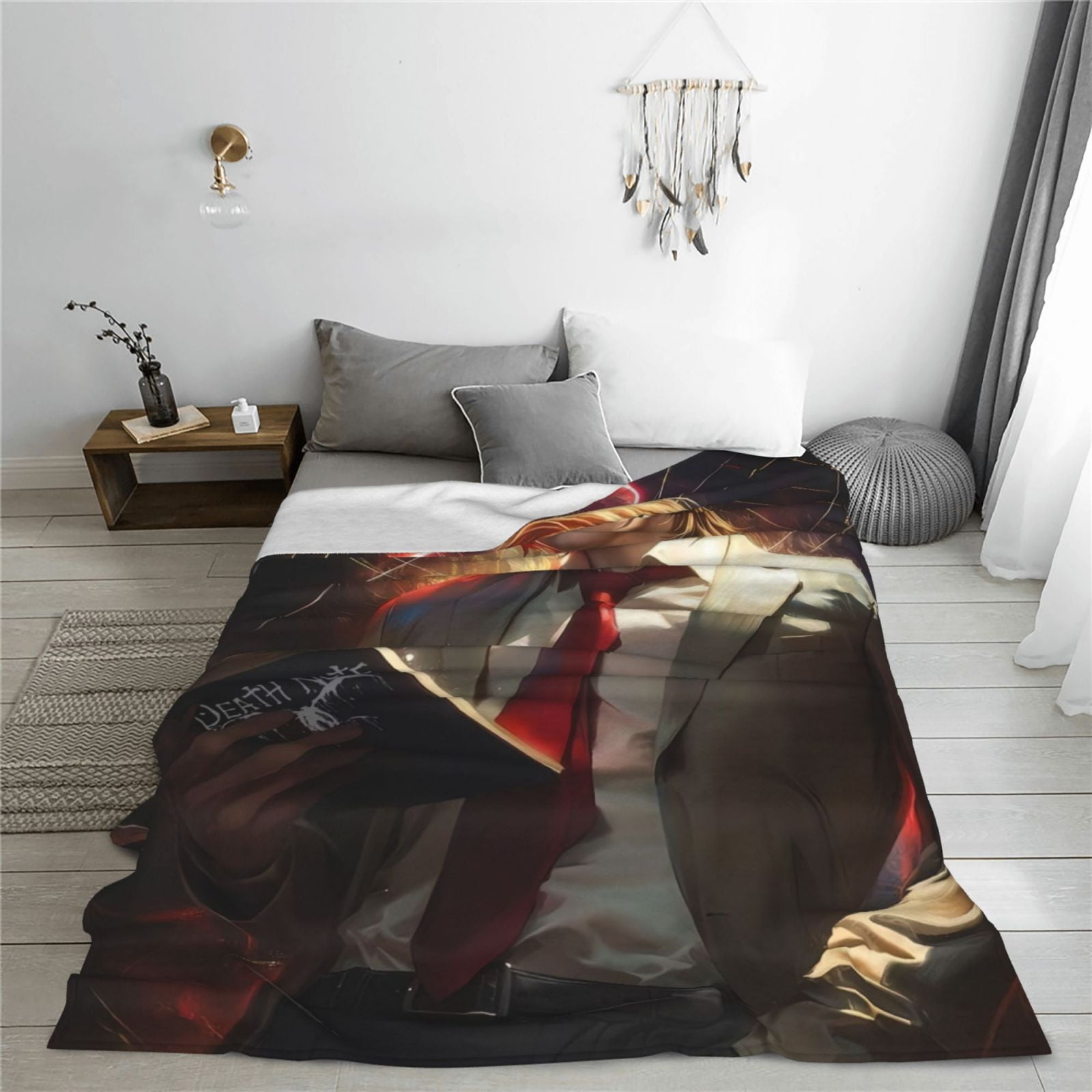 Death Note Cartoon Printing Throw Blanket, All Seasons Flannel Fleece ...