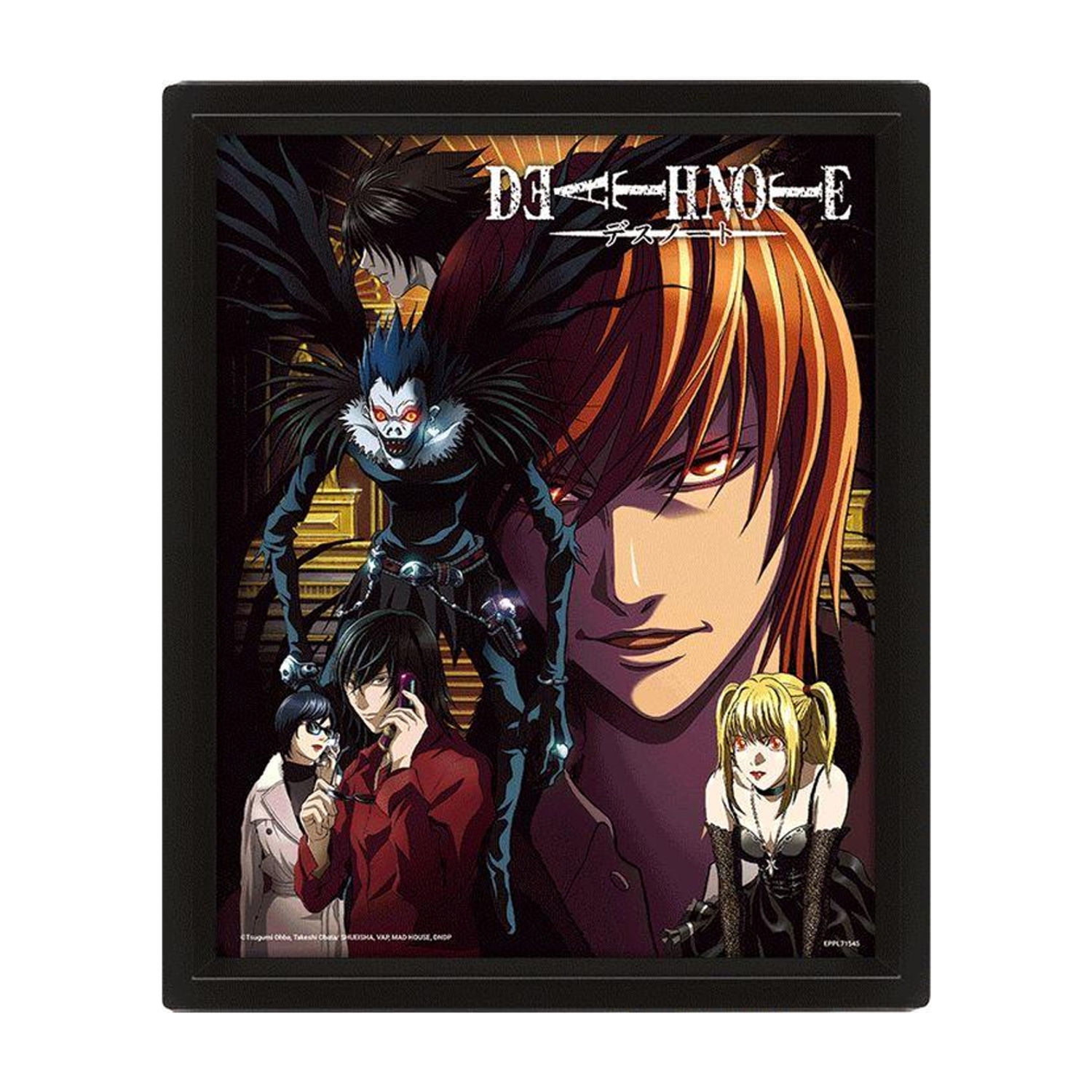 Death Note Connected By Fate Lenticular Framed Poster - Walmart.com