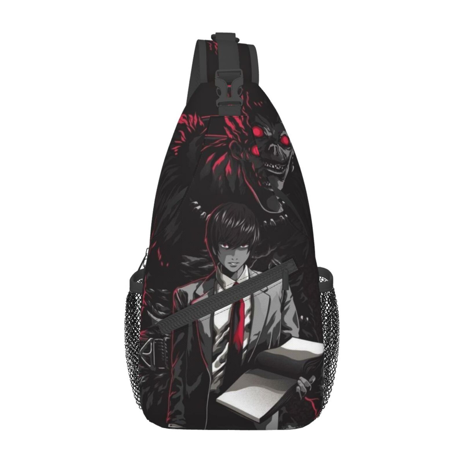 Death Note Crossbody Bag Casual Sling Backpack Chest Bag Multipurpose ...