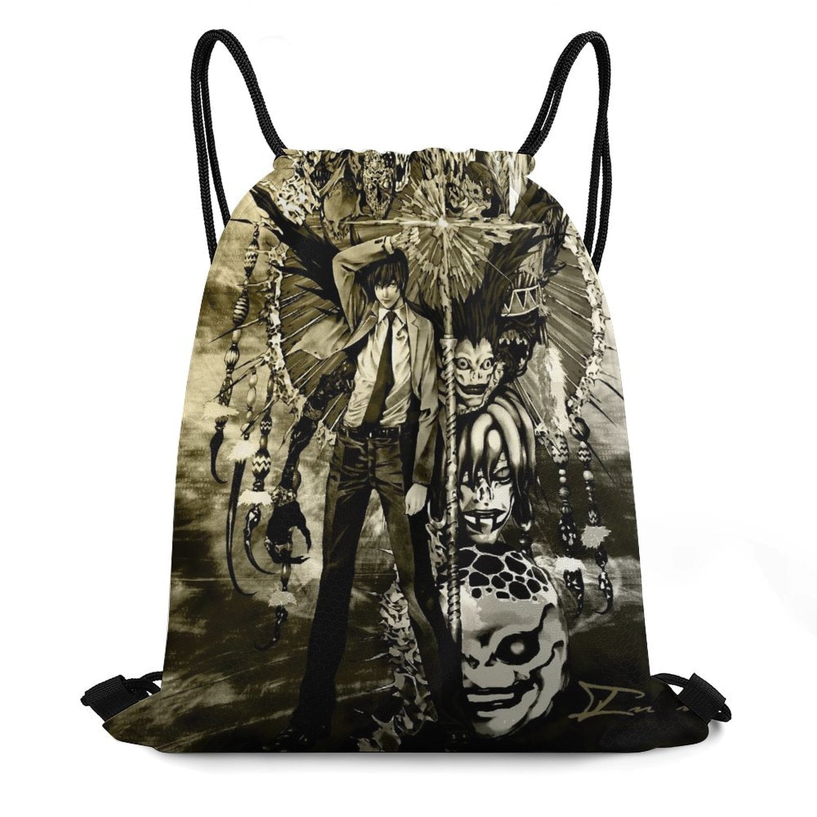 Death Note Drawstring Bags Lightweight Shoulder Backpack High Capacity ...