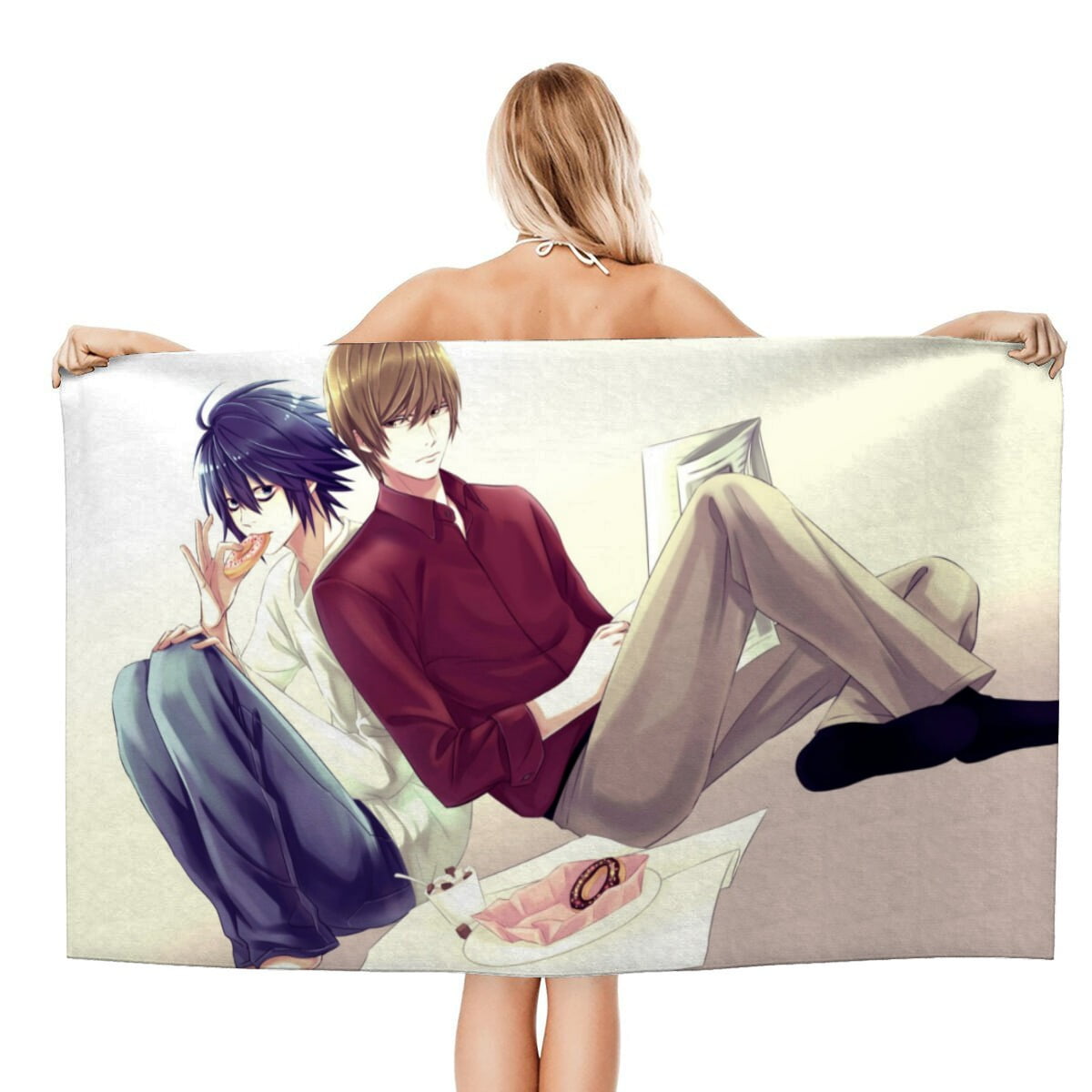 Death Note Gifts Beach Towel for Women Girl Birthday Inspired Fan Bath ...