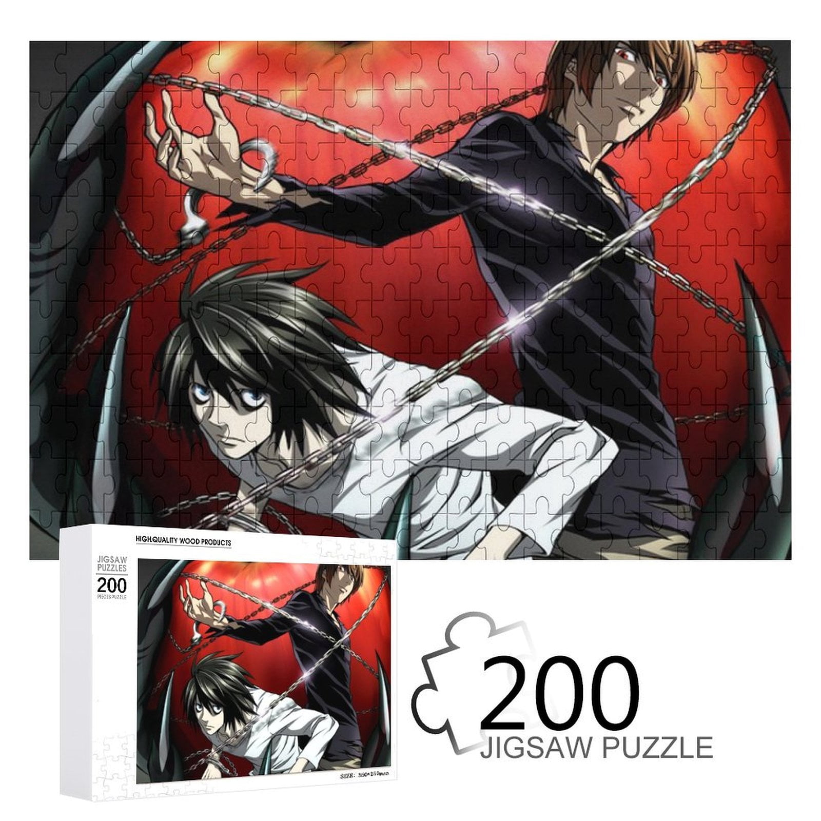 Death Note Jigsaw Puzzle, 200-Piece Wooden Jigsaw Puzzle for Families ...
