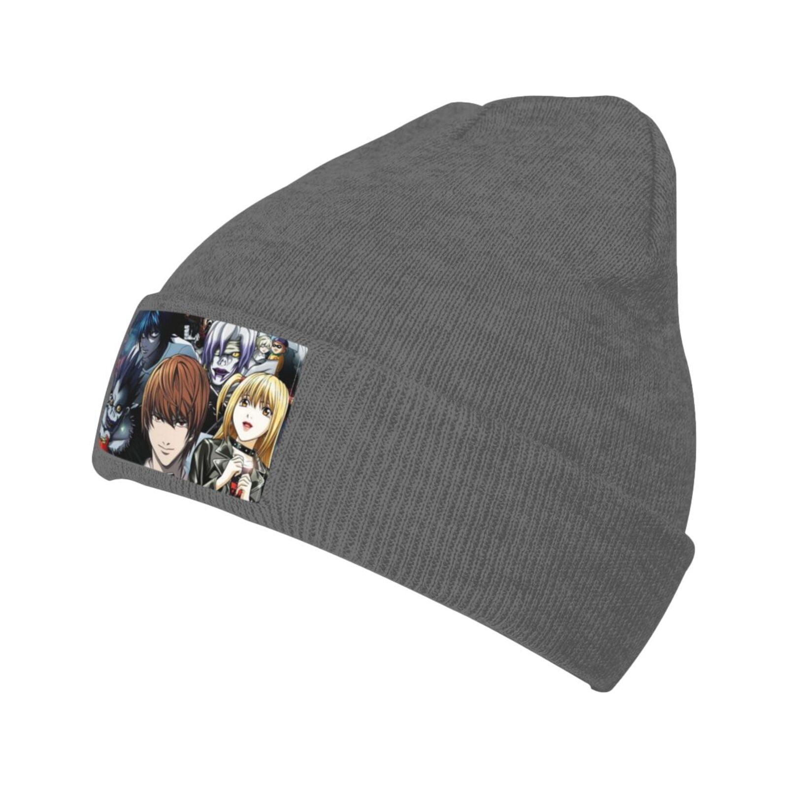 Death Note Knit Beanie Hat Winter Soft Watch Cap Elastic Skull Caps For ...