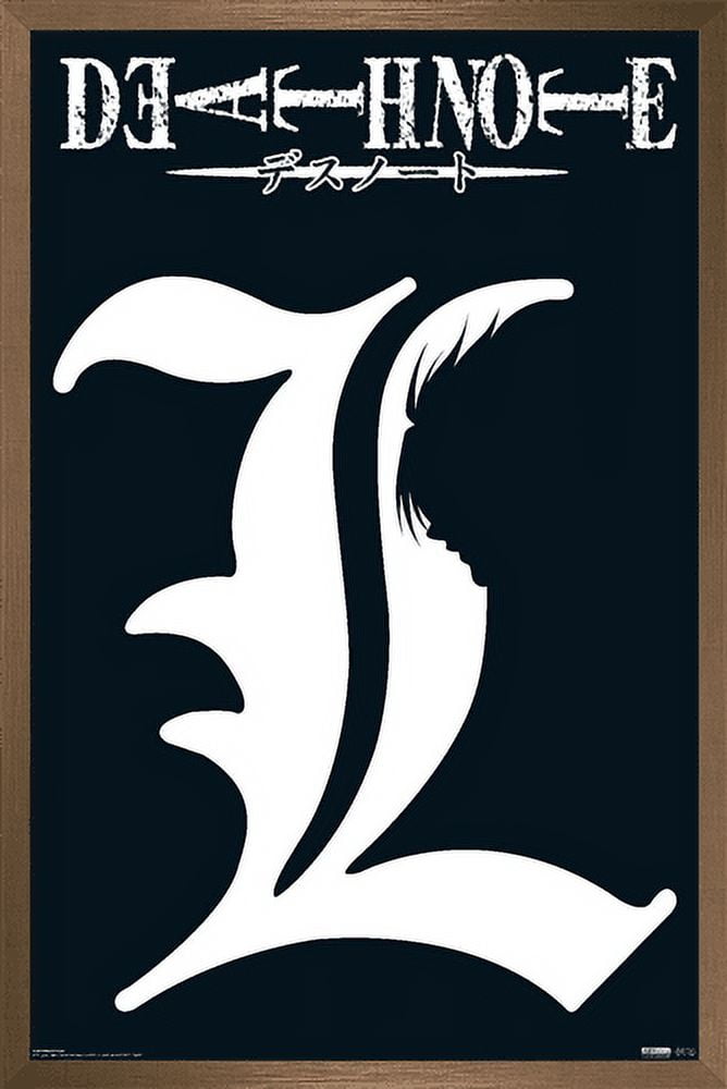 Death Note - L Symbol Wall Poster, 14.725" x 22.375", Framed - Walmart.com
