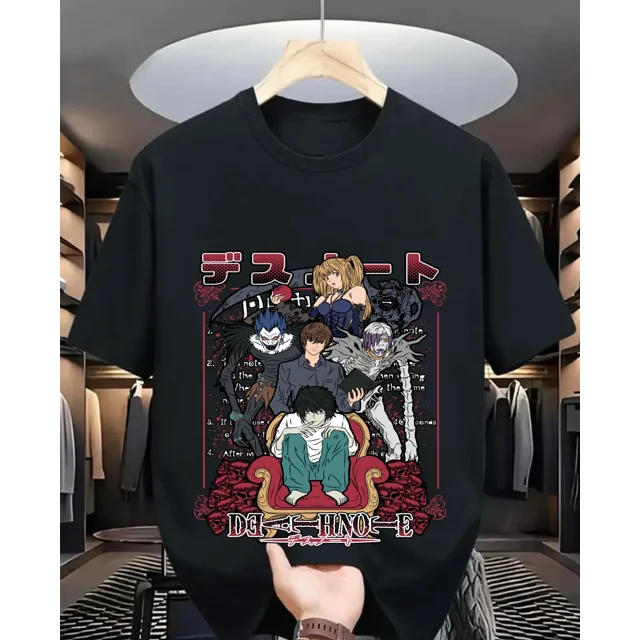 Death Note L T-Shirt Kira Ryuk Manga Strip Horror Anime Gift tee Soul ...