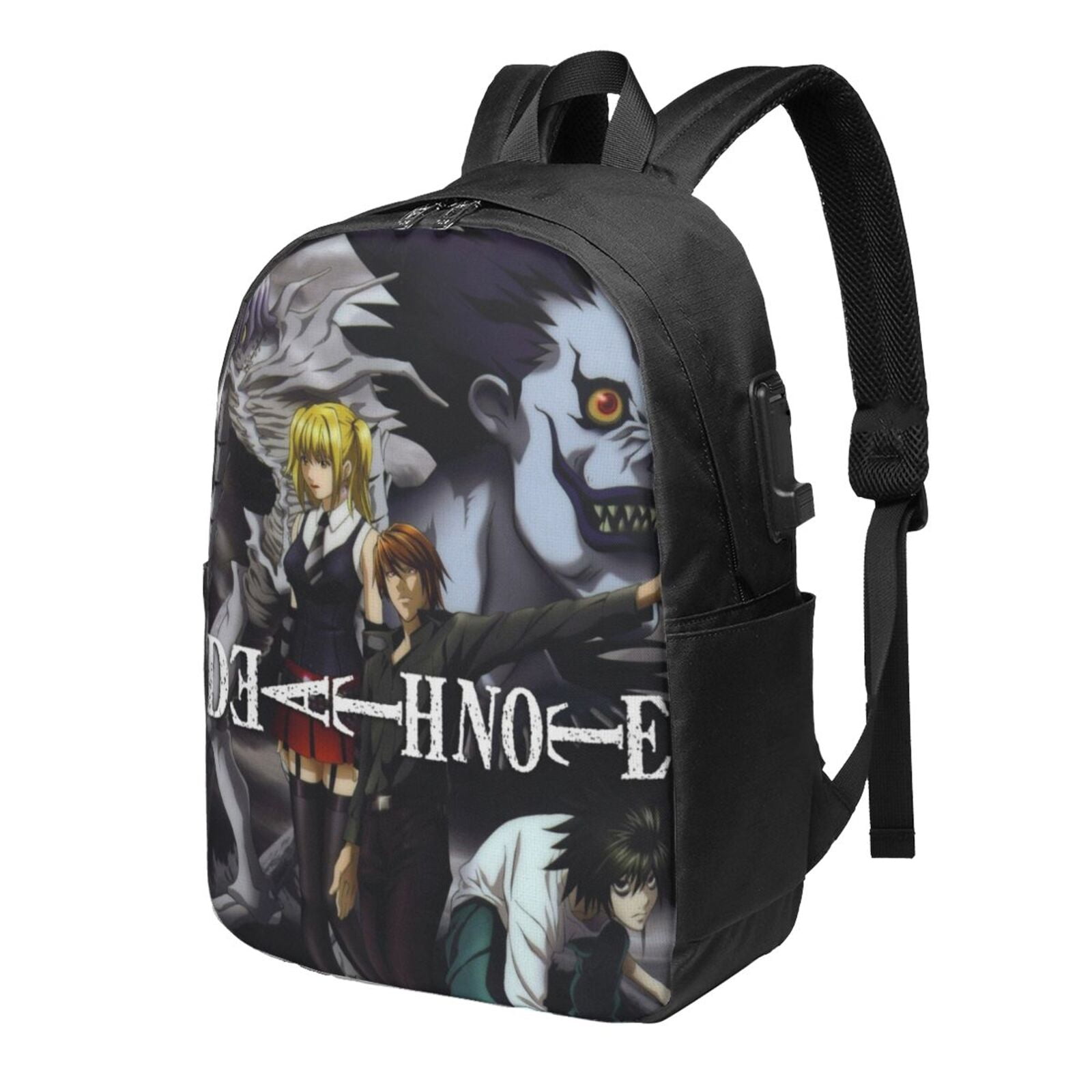 Death Note Laptop Backpack With Usb Charging Port 17 Inch Daypack ...