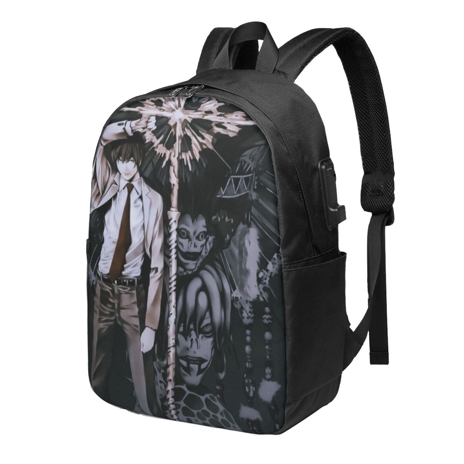 Death Note Laptop Backpack With Usb Charging Port 17 Inch Daypack ...
