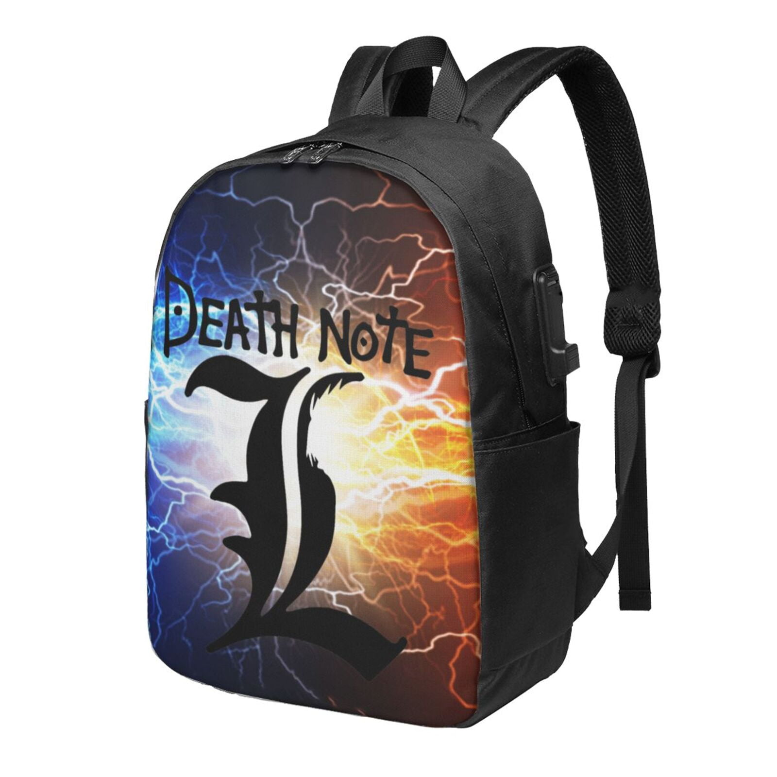 Death Note Laptop Backpack With Usb Charging Port 17 Inch Daypack ...