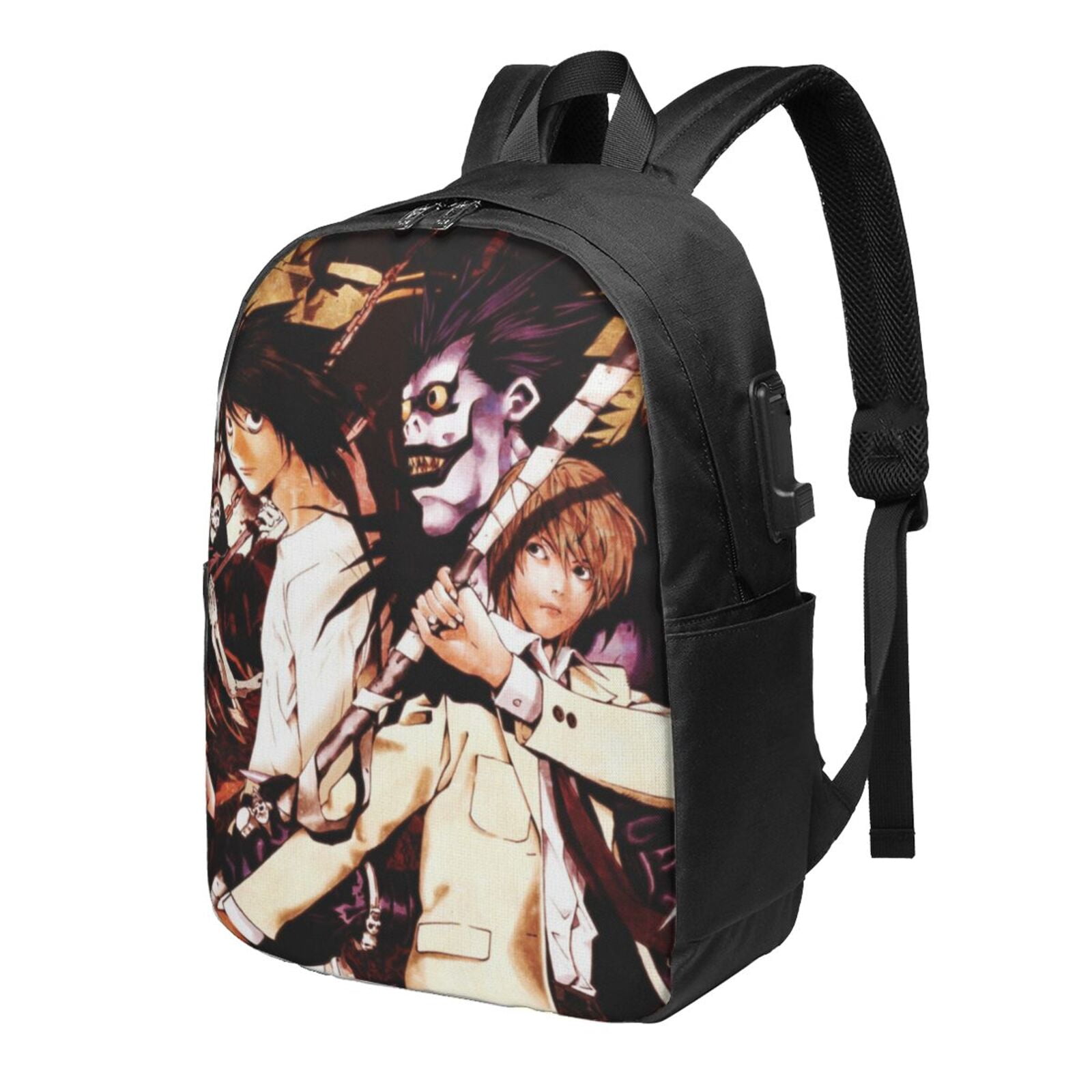 Death Note Laptop Backpack With Usb Charging Port 17 Inch Daypack ...