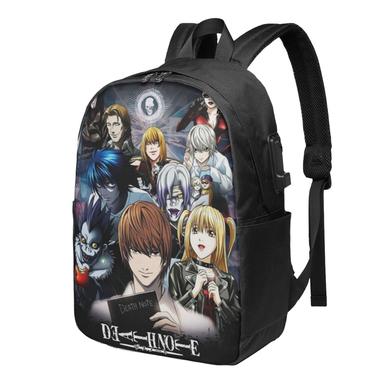 Death Note Laptop Backpack With Usb Charging Port 17 Inch Daypack ...