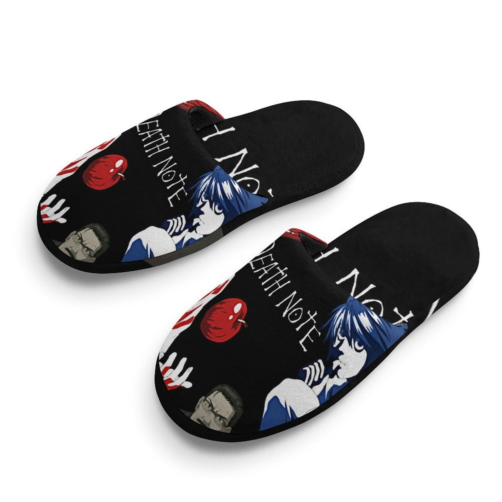 Death Note Light Yagami Kid's Cotton Slippers Flannel Plush Soft Fluffy ...