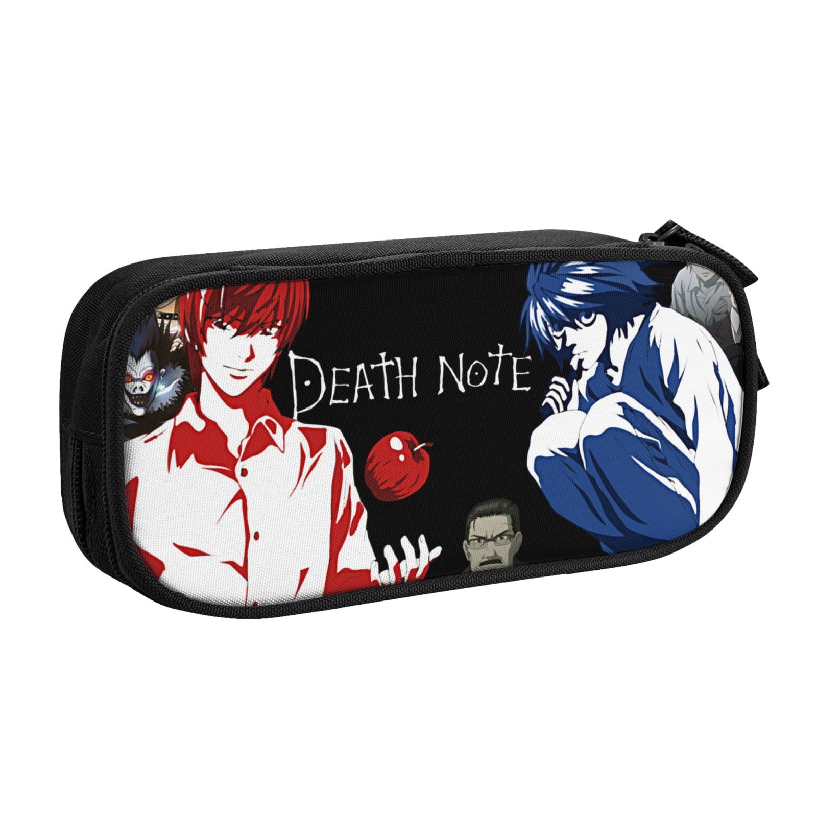Death Note Light Yagami Pencil Case Large Capacity Pencilcase Double ...
