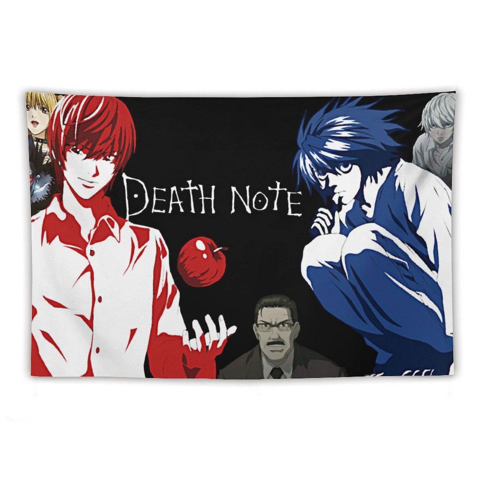 Death Note Light Yagami Tapestry Luxury Wall Hanging Tapestries Decor ...