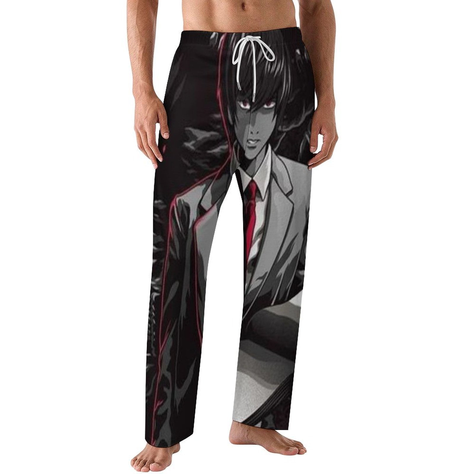 Death Note Mens Pajama Pants Cozy Soft Lounge Sleep Pajamas Pants Daily ...