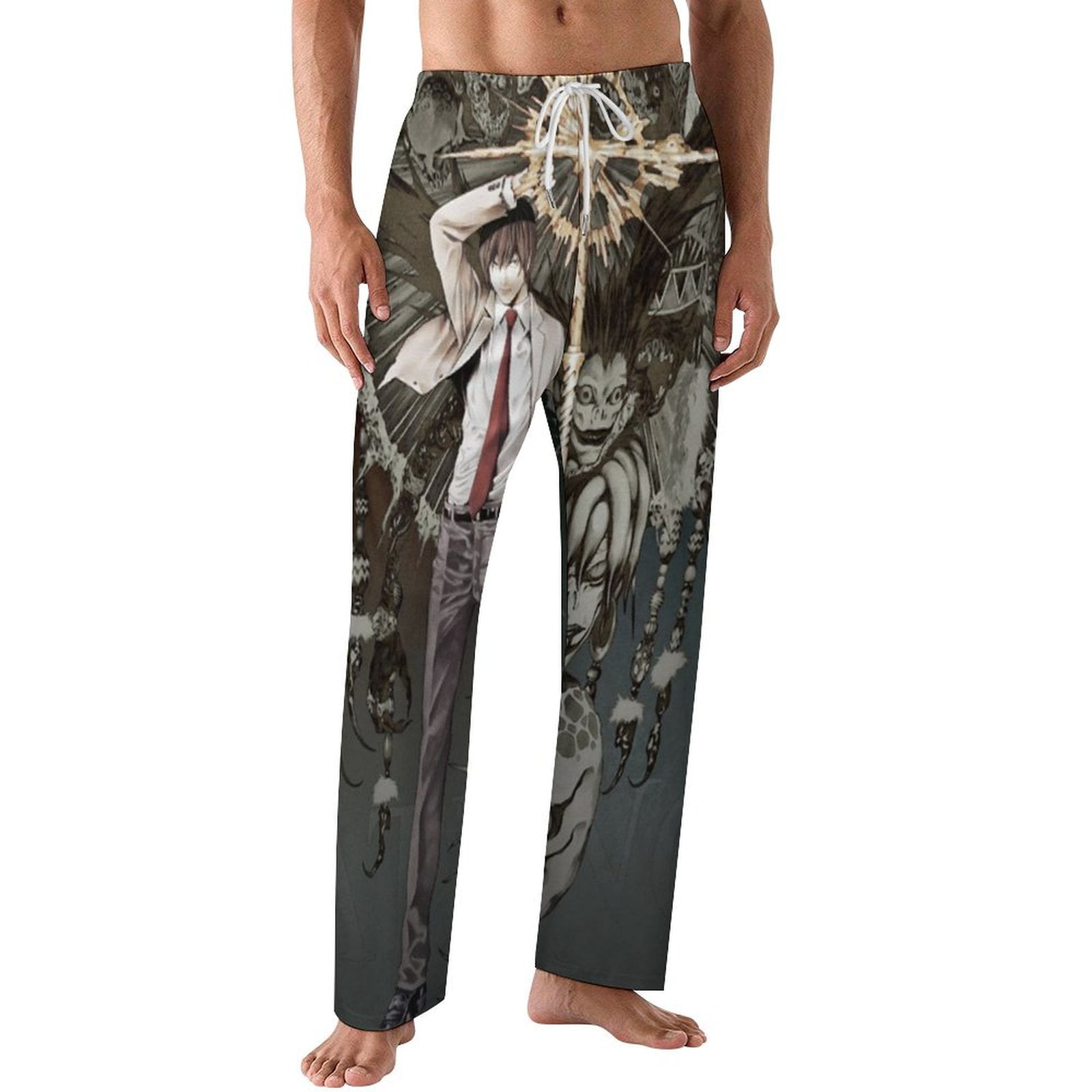 Death Note Mens Pajama Pants Cozy Soft Lounge Sleep Pajamas Pants Daily ...