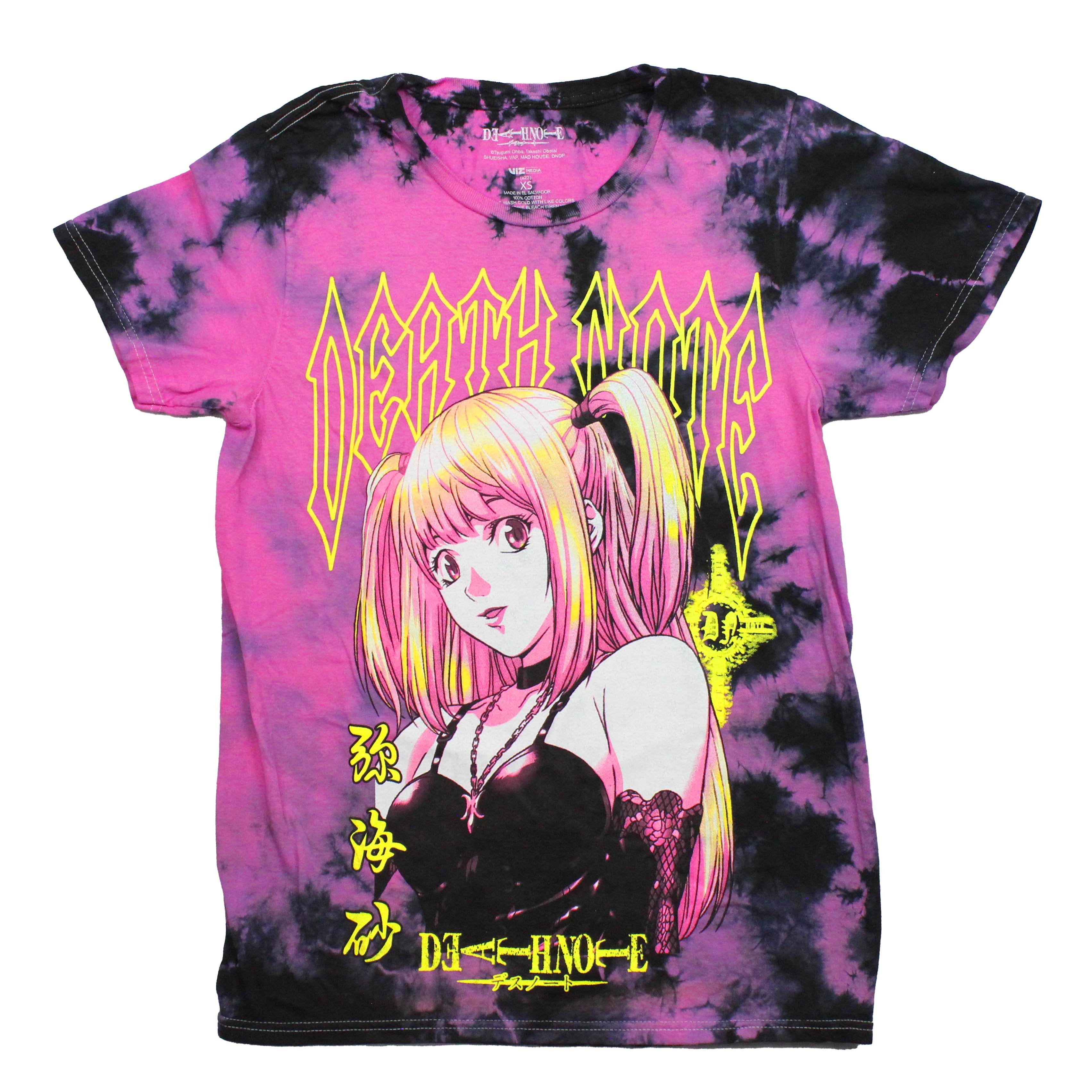 Death Note Mens T-Shirt - Miss Amane Lingerie Sharp Yellow Font Name (2X-Large) - Walmart.com