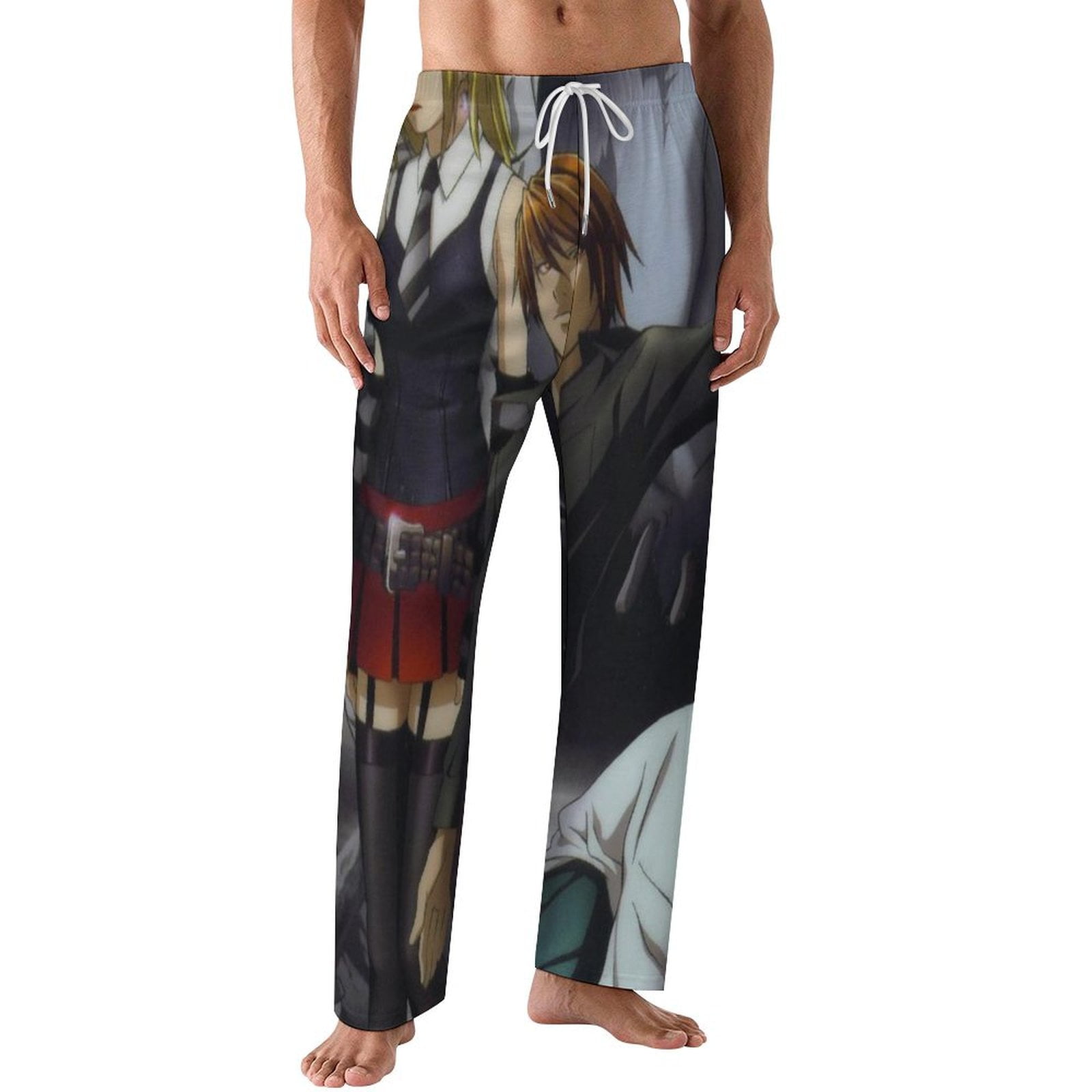 Death Note Poster Anime Mens Pajama Pants Cozy Soft Lounge Sleep ...