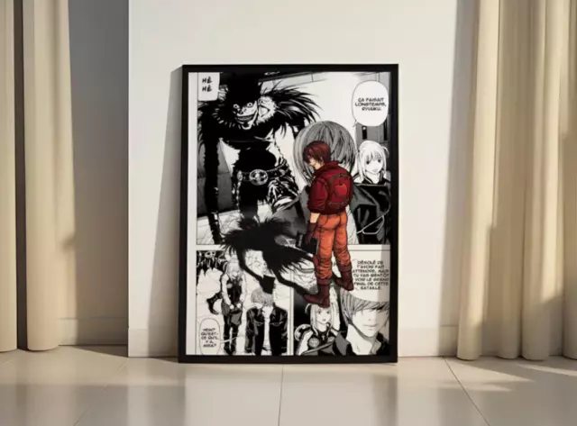 Death Note Poster , Manga Art Anime Wall Print , Death Note (2006) NO ...