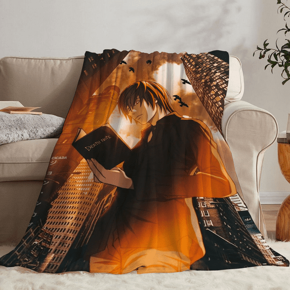 Death Note Print Lightweight Flannel Cozy Blanket - Walmart.com