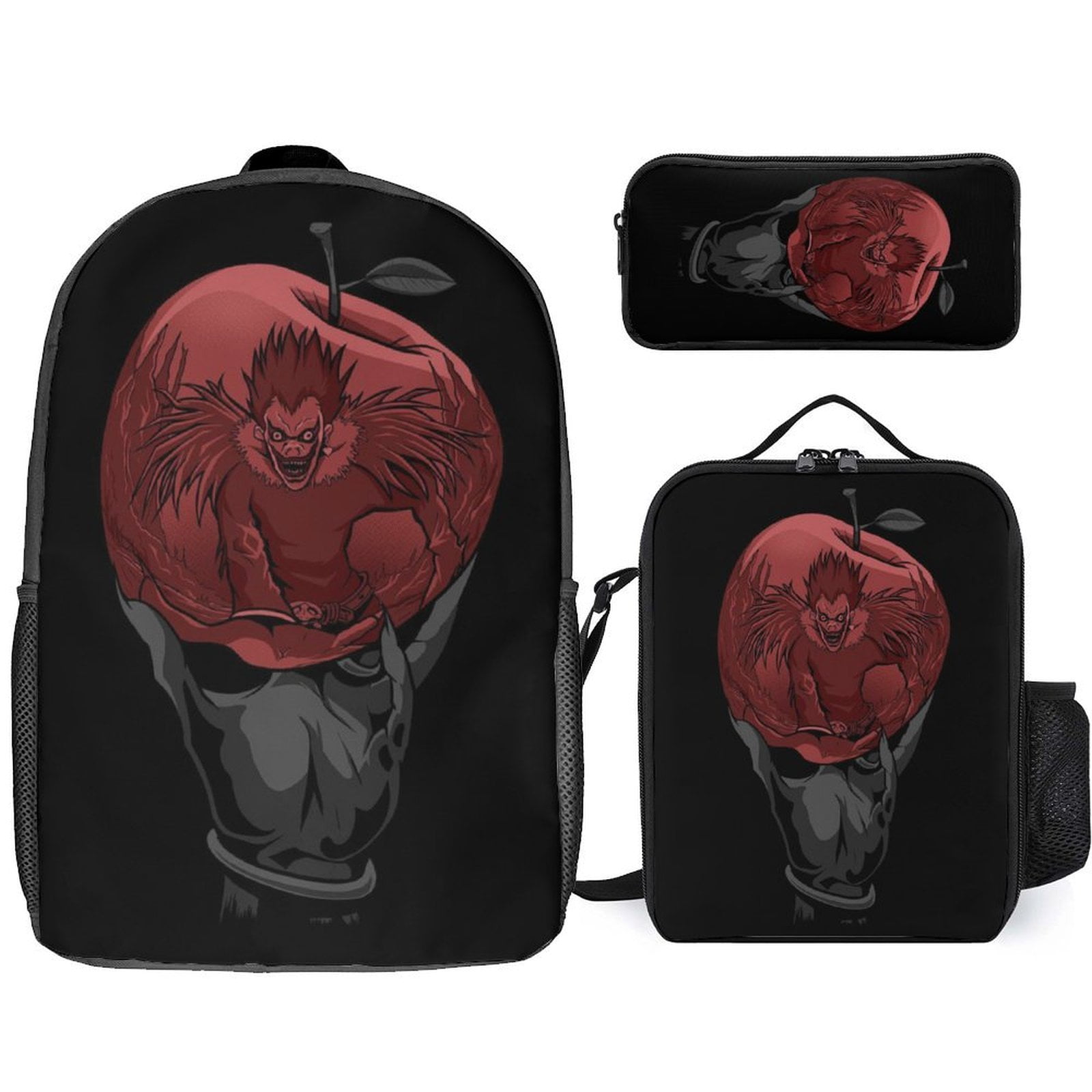 Death Note Ryuk 3-Piece Backpack Combination Trendy Lunch Tote Bag ...