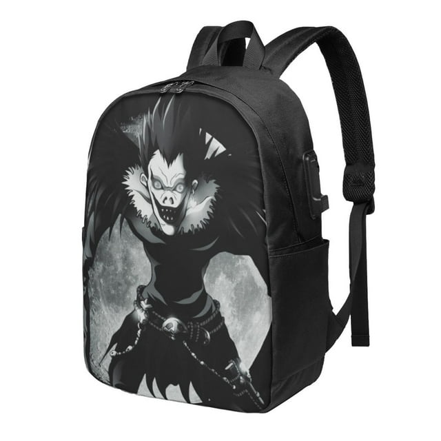Death Note Ryuk Laptop Backpack With Usb Charging Port 17 Inch Daypack ...