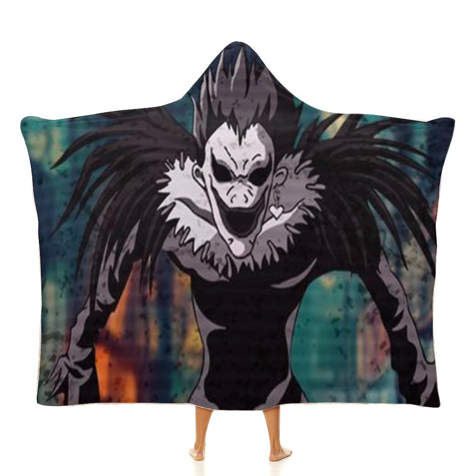 Death Note Ryuk Wearable Blanket Fuzzy Fluffy Blanket Cloak Hooded ...