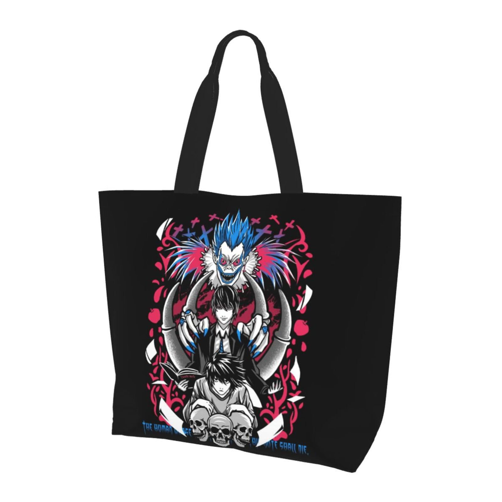 Death Note Ryuk Womens Casual Shoulder Bag Tote Bag Reusable Shopping ...
