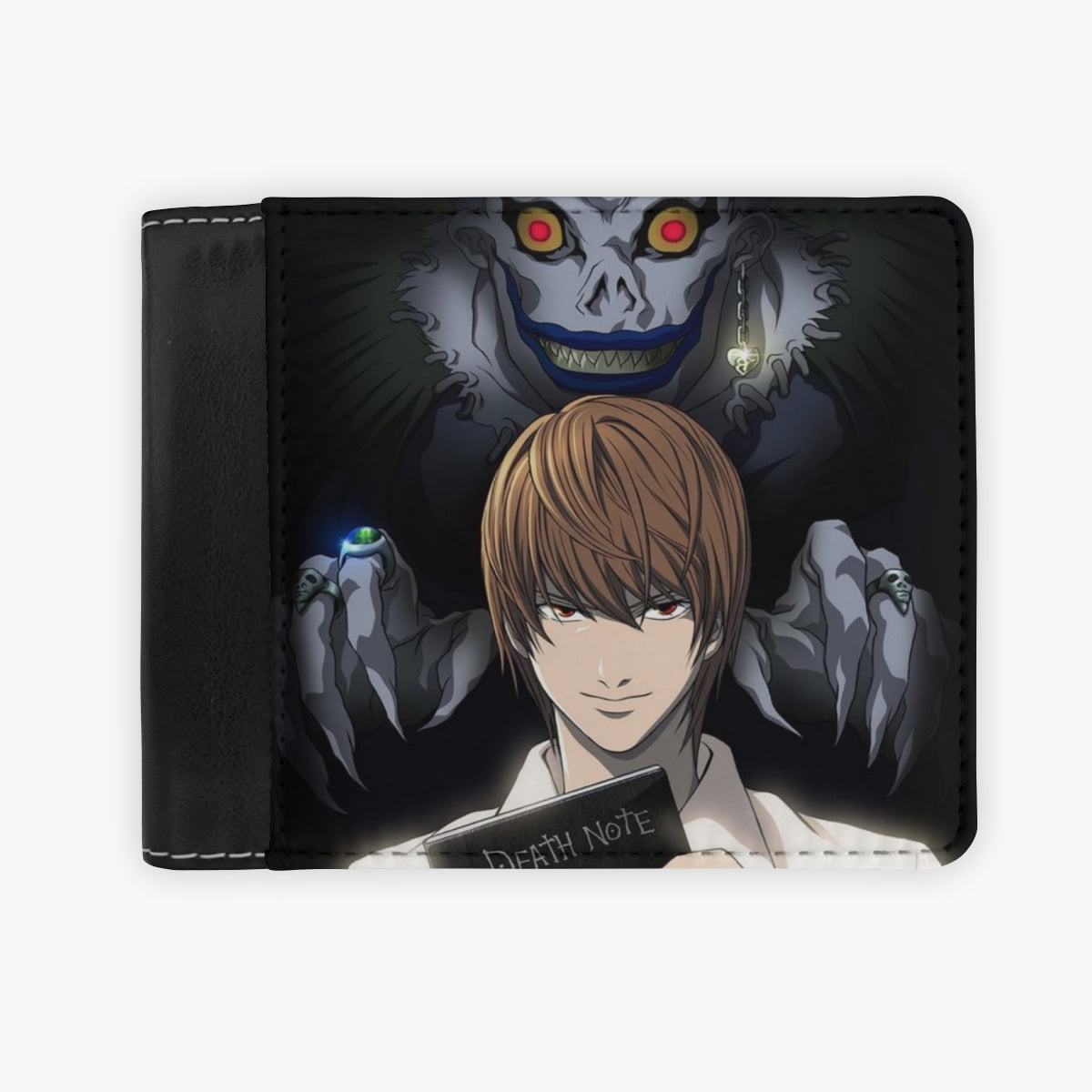 Death Note Slim Wallet for Men ID Window with RFID Blocking Front ...