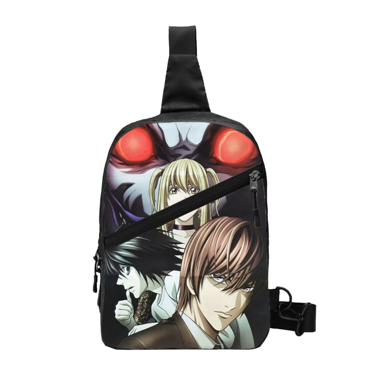 Death Note Sling Crossbody Backpack Shoulder Bag Chest Bag Daypack ...